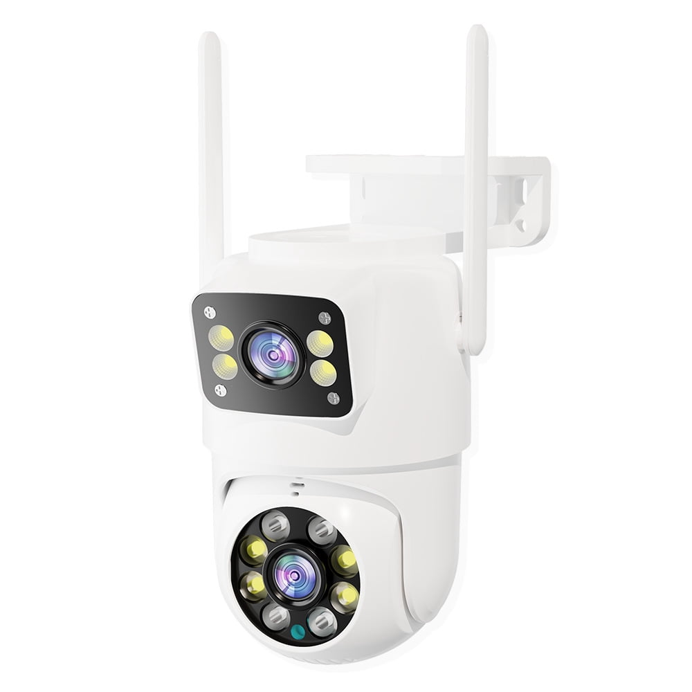 4MP WiFi Camera, 128G, Dual Screen, 1080P Color Night Vision, 350° PTZ ...