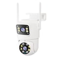 4MP WiFi Camera, 128G, Dual Screen, 1080P Color Night Vision, 350° PTZ ...