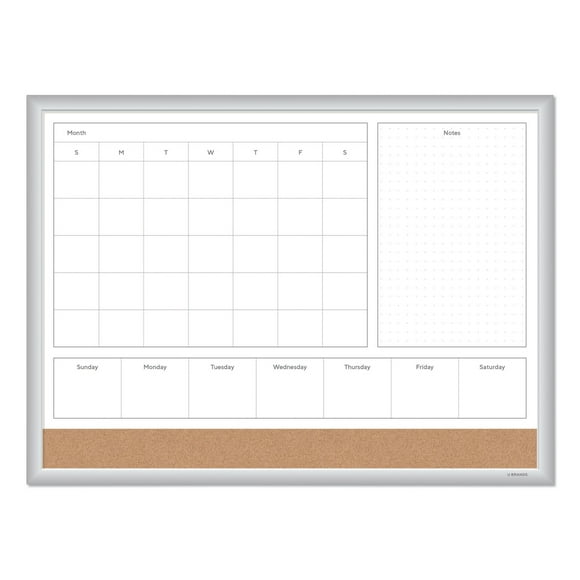 Whiteboard and Corkboard Combo for Home Office Classroom Use