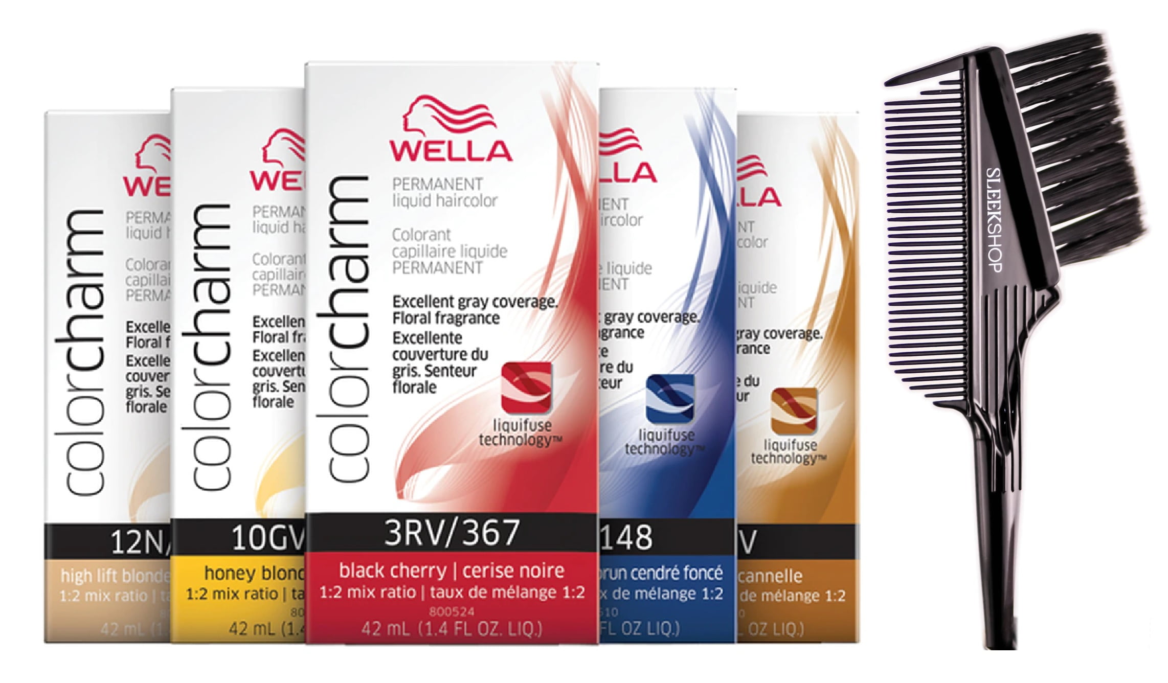 4NW - Medium Natural Warm Brown: Wella COLOR CHARM Liquid Permanent ...