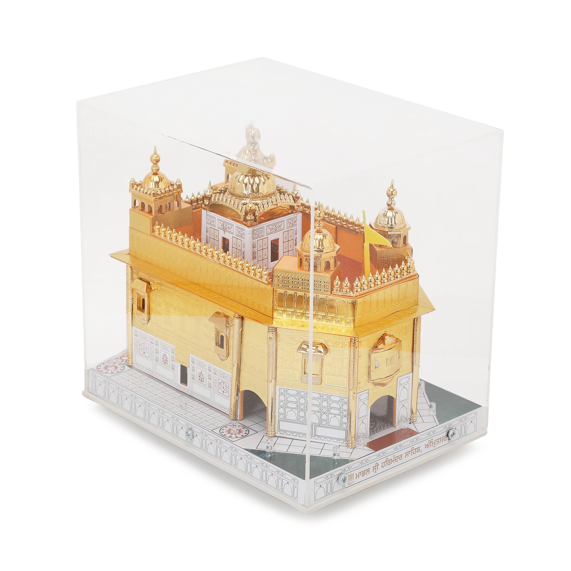 4OUR FAITH 3D Acrylic Multi-Color Light Golden Temple with US Plug 110 Volt | Amritsar 3D Temple ...