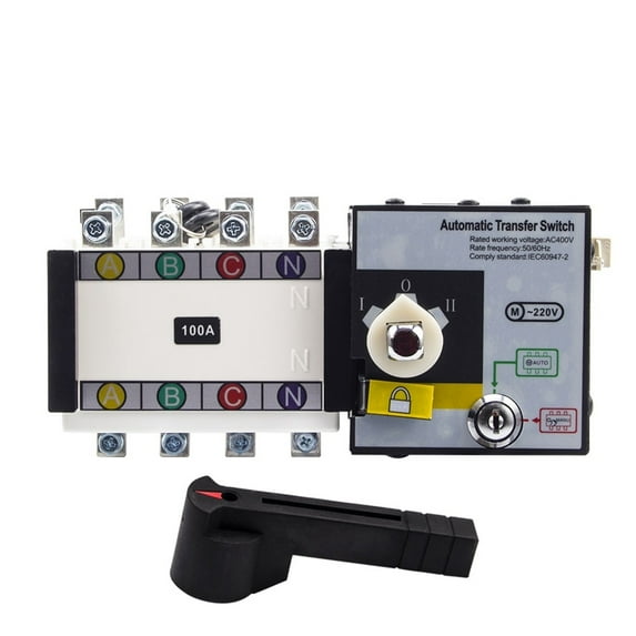 4P 100A 100amp ATS Generator Dual Power Automatic Transfer Switch ...