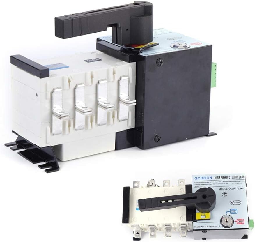 4P 100A Automatic Changeover Switch Rated 110/230V Dual Power Automatic ...