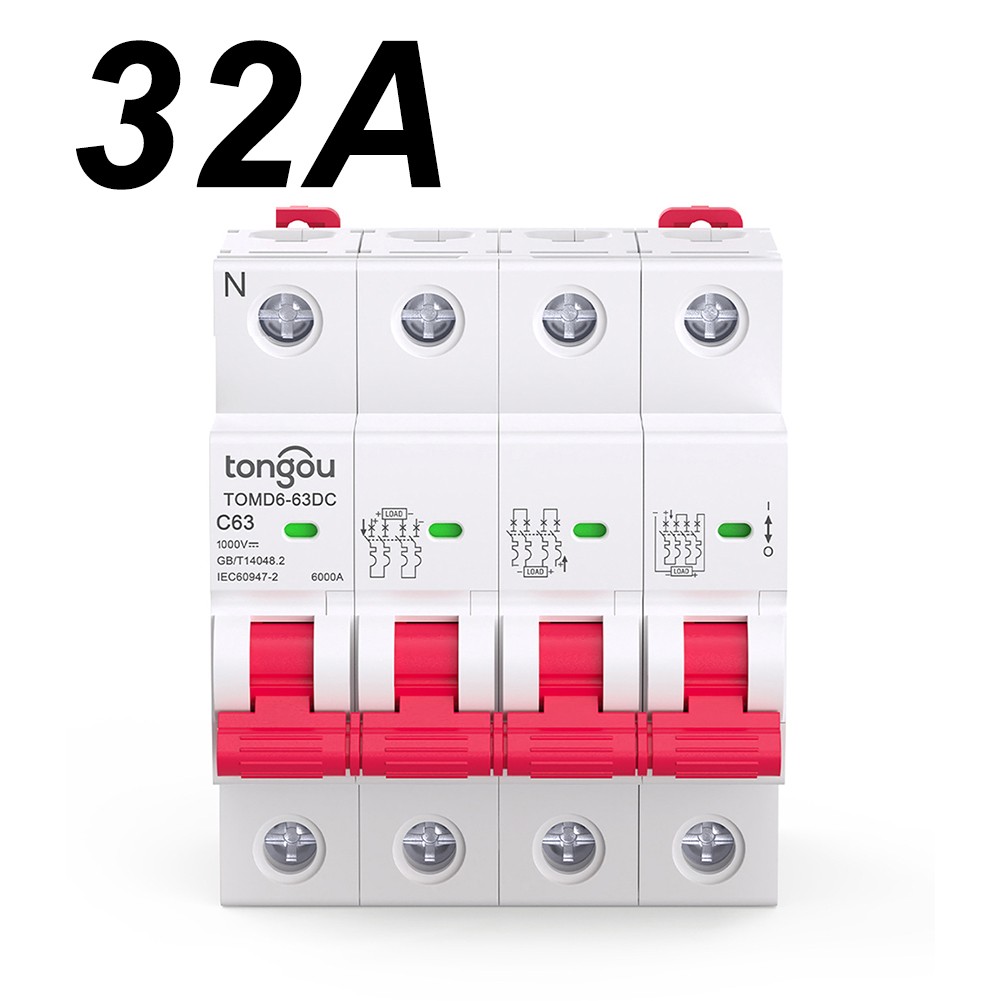 4P Solar Circuit Breaker Dc For Mcb For Pv 4-Pole Dc Disconnect Switch 32A YIWEI - Walmart.com