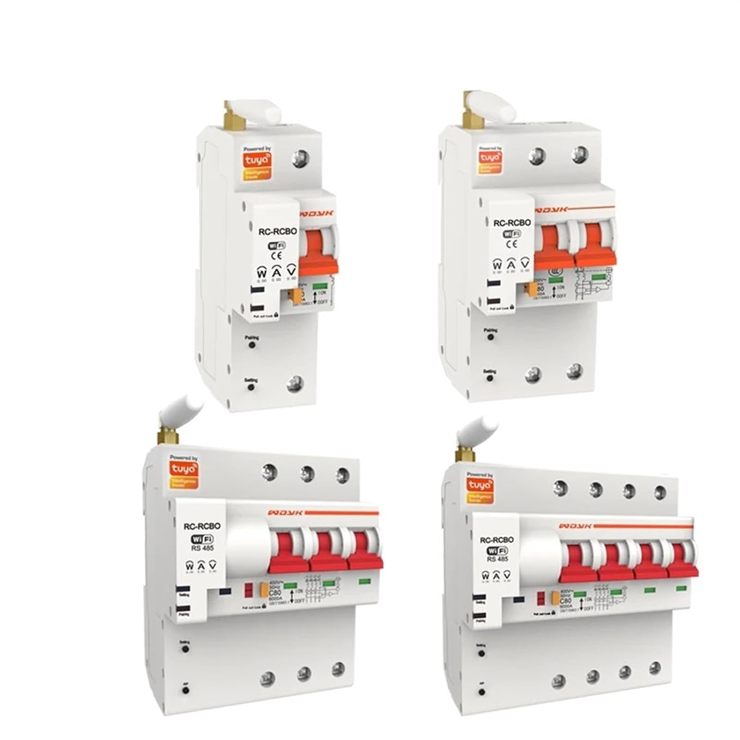 4P Two Phase Electrical Circuit Breaker Energy Power Consumption kWh ...