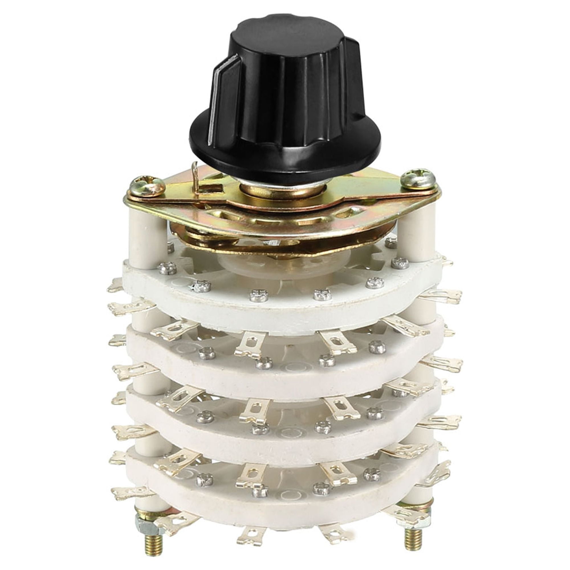 4P11T 4 Pole 11 Position 4-Deck Band Channel Rotary Switch Selector ...