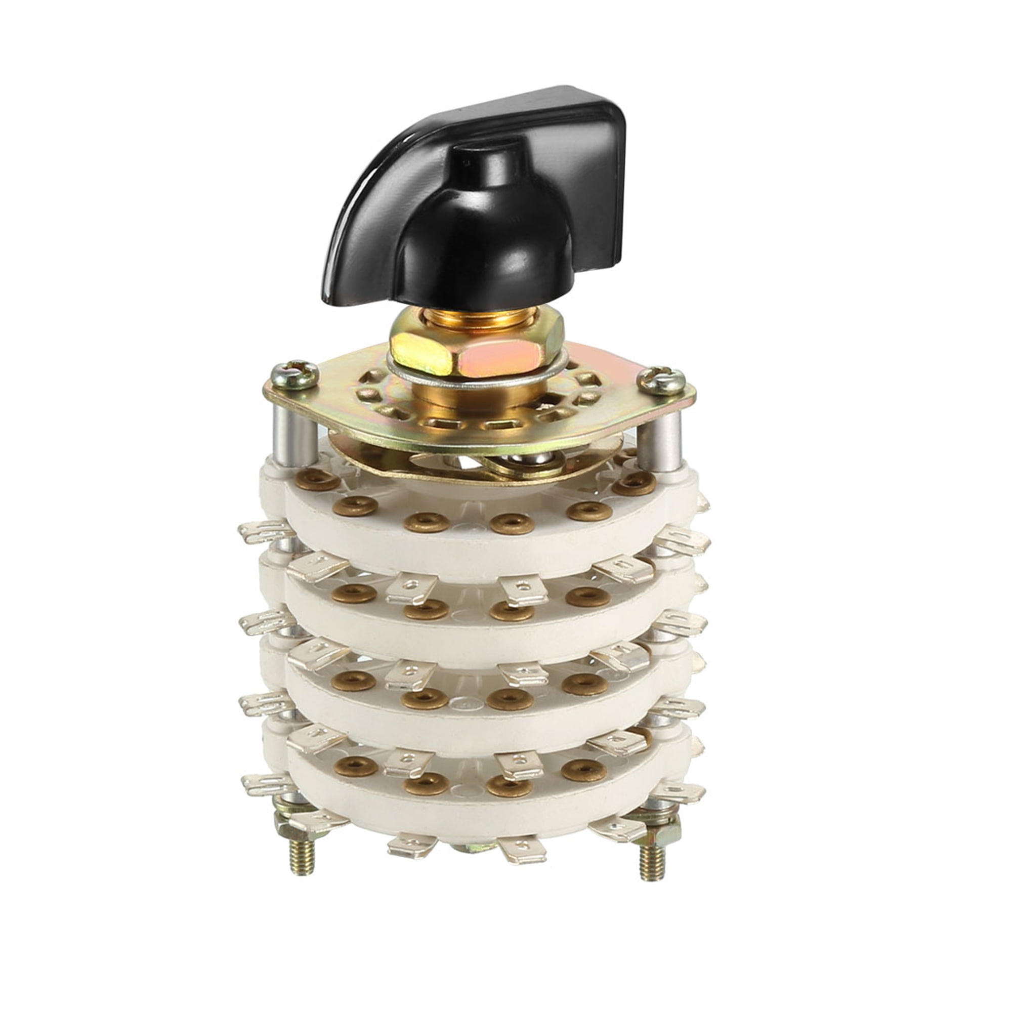 4P11T 4 Pole 11 Throw 4 Deck Band Channel Rotary Switch Selector with ...