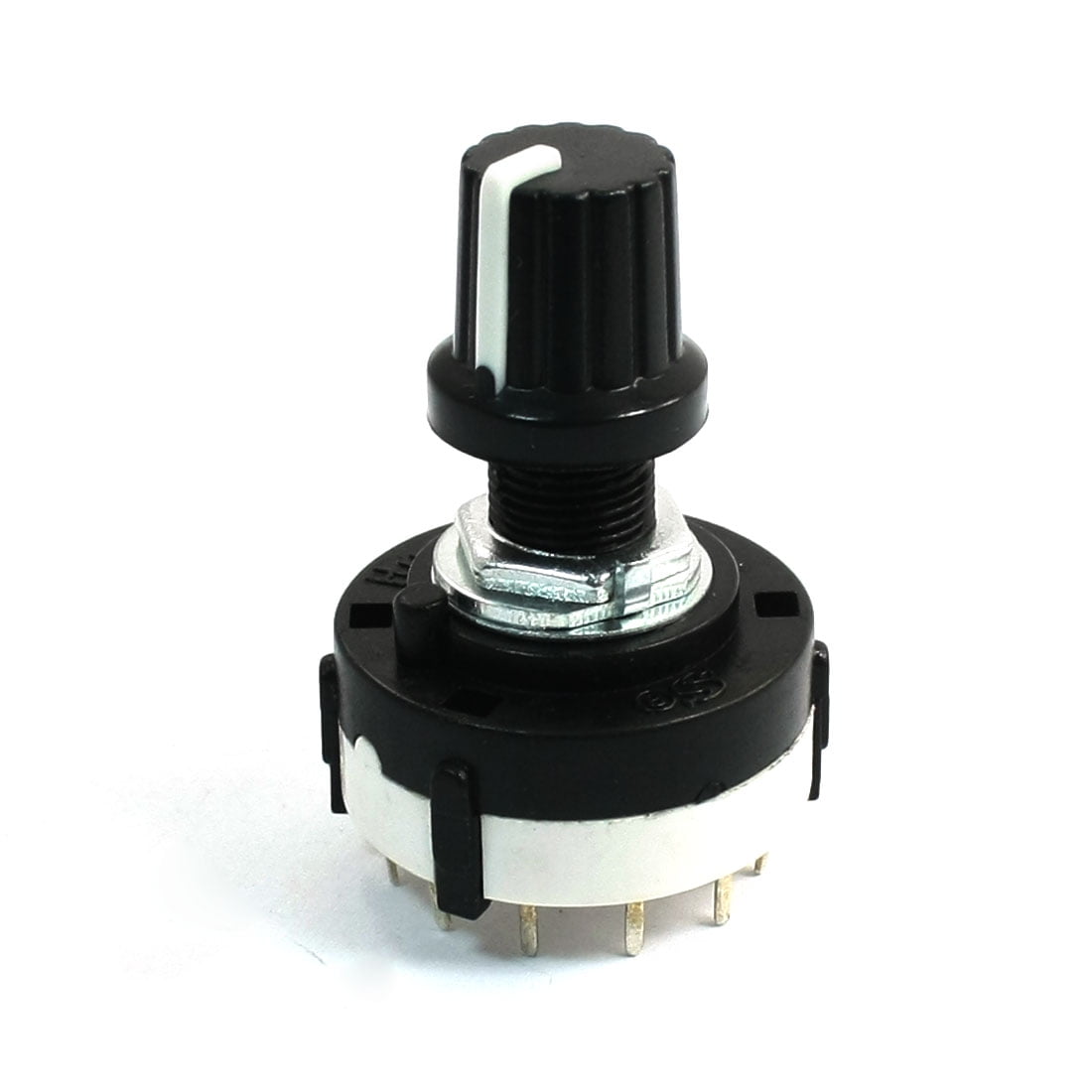 4P3T 4 Pole 3 Position Single Wafer Band Selector Rotary Switch w Knob ...
