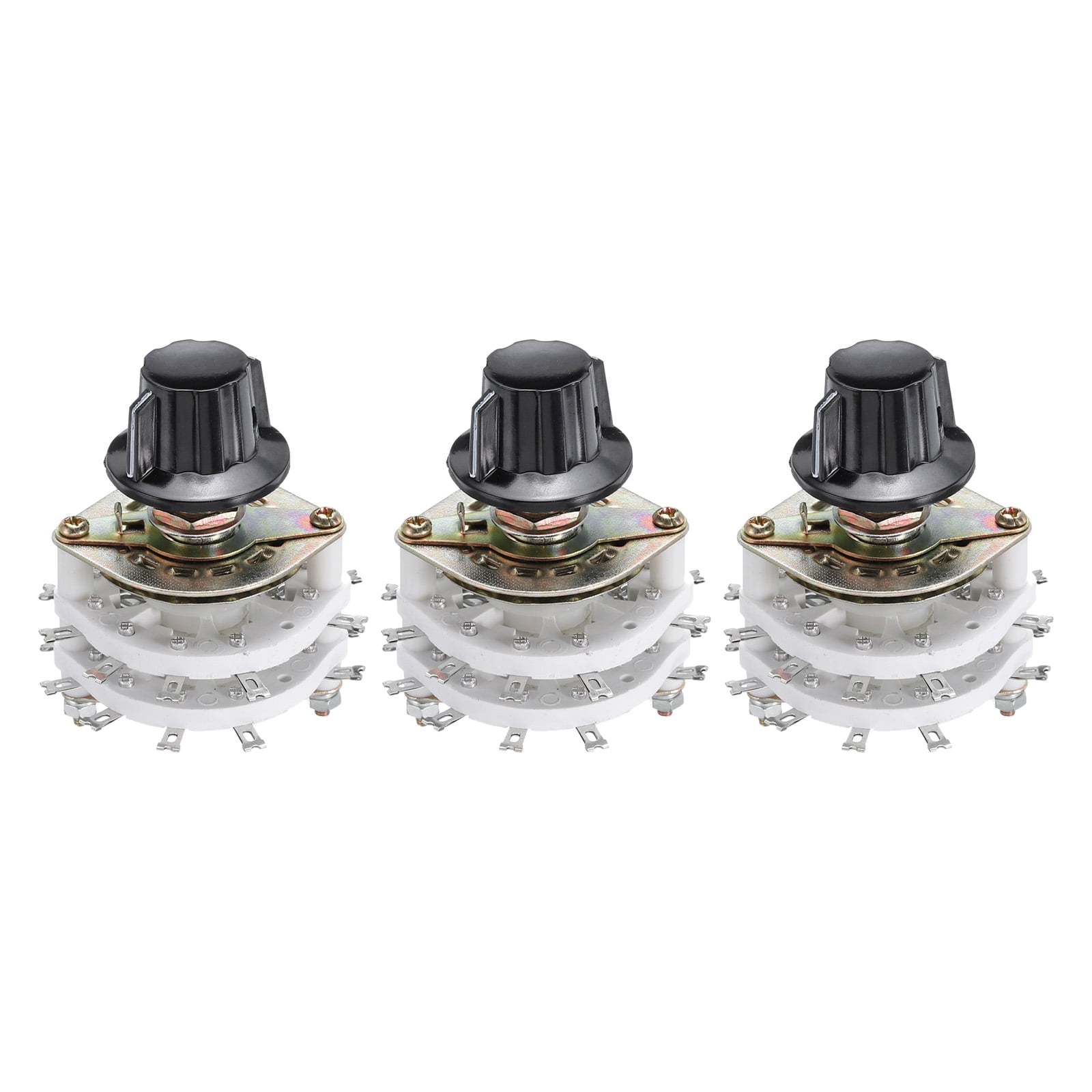 4P4T Rotary Switch 4 Pole 4 Position Band Selector 2 Deck for Radio ...