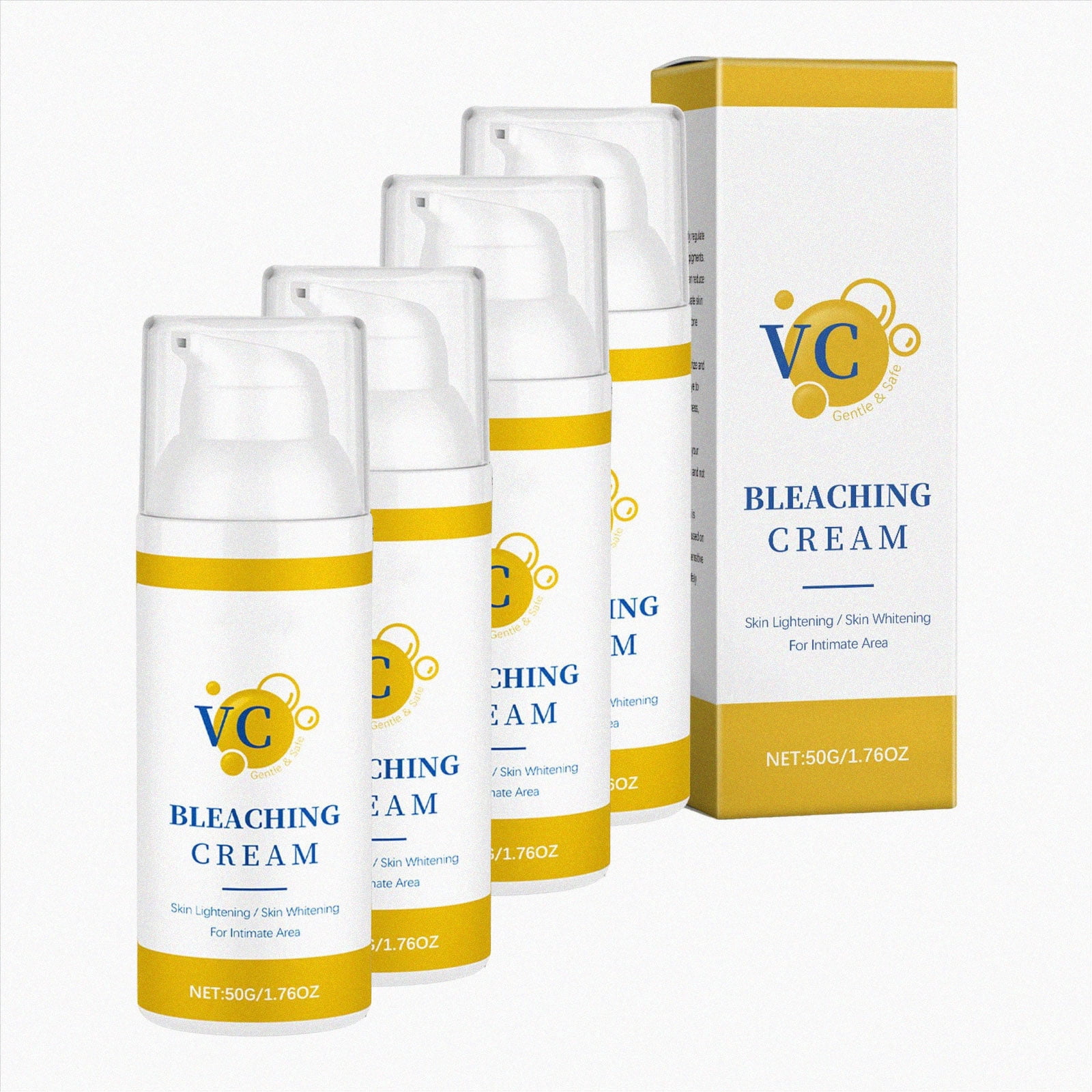 4PACK 1.7FL OZ Moisturizes Bleaching Cream, Vitamin C Skin Lighten ...