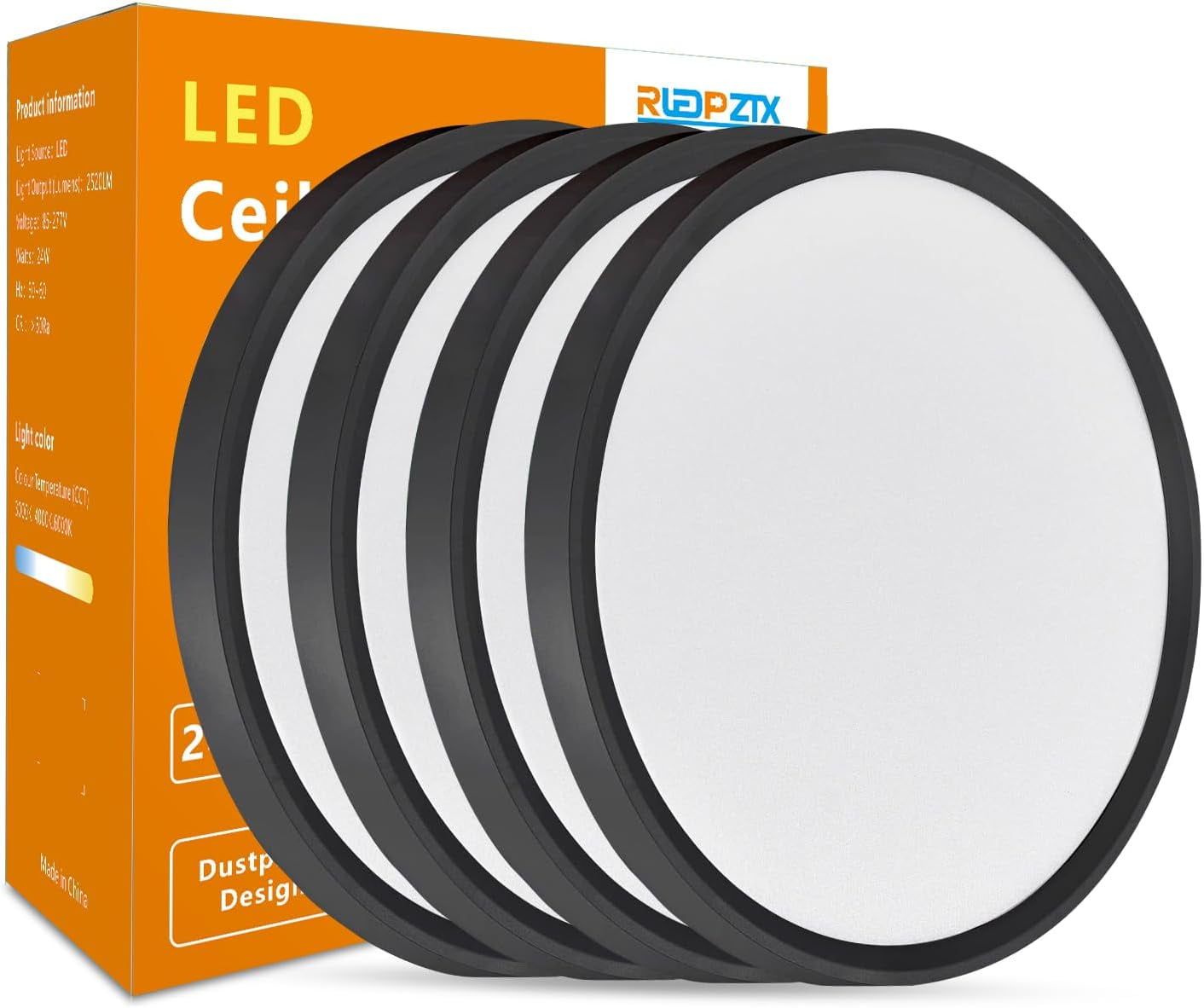 4PACK 16inch LED Flush Mount Ceiling Light: 32W 3480lm Low Profile LED ...