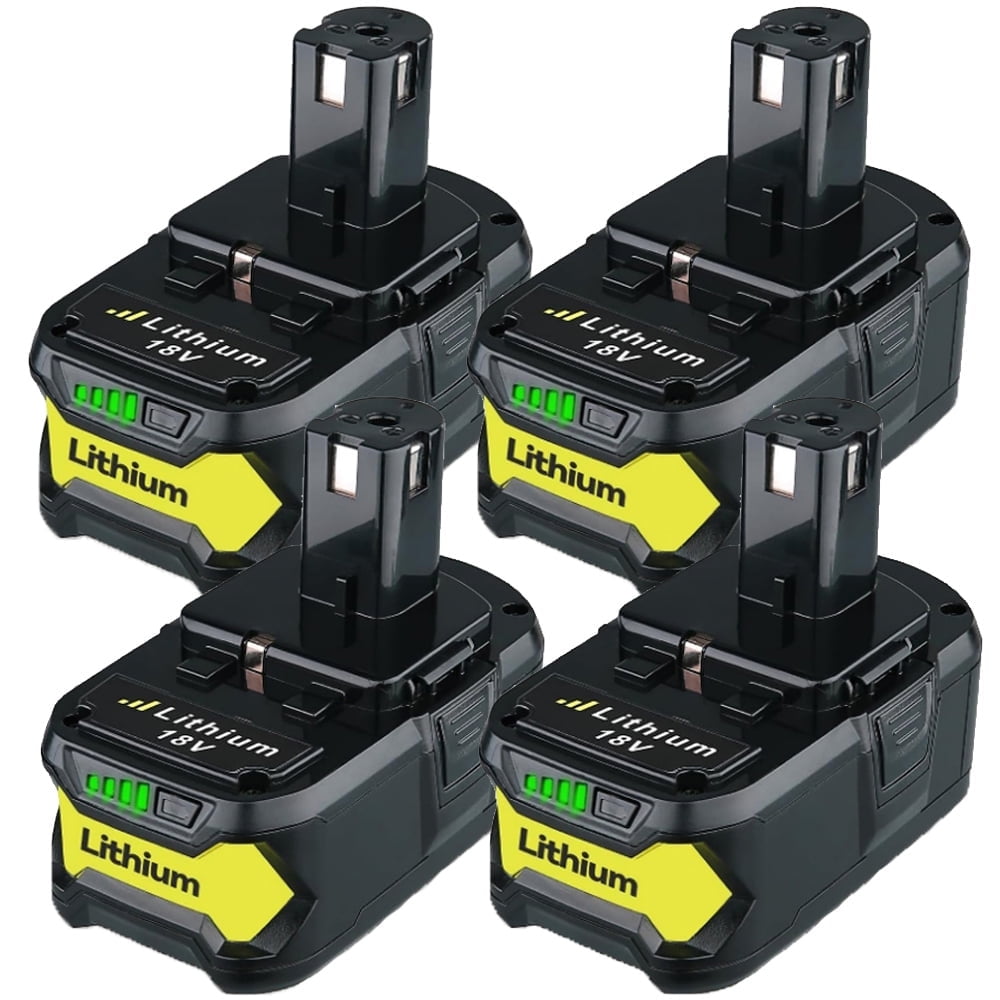 4PACK 8.0Ah For RYOBI P108 18V 18Volt One Plus High Capacity Lithium ...