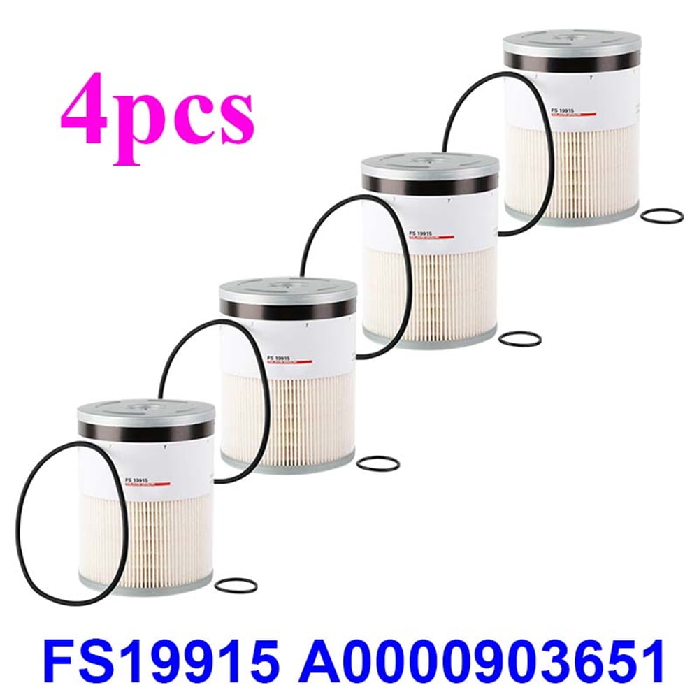 4PACK NEW FUEL FILTER W/ WATER SEPARATOR FS19915 Replacement Kit ...