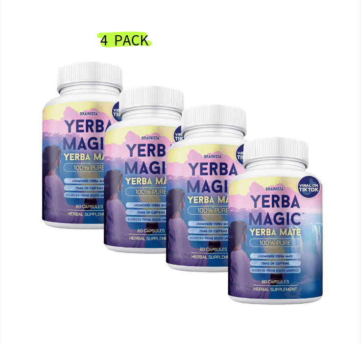 4PACK Yerba Mate Mind & Mood Support – Plant-Based – 30 Capsules Each - Walmart.com