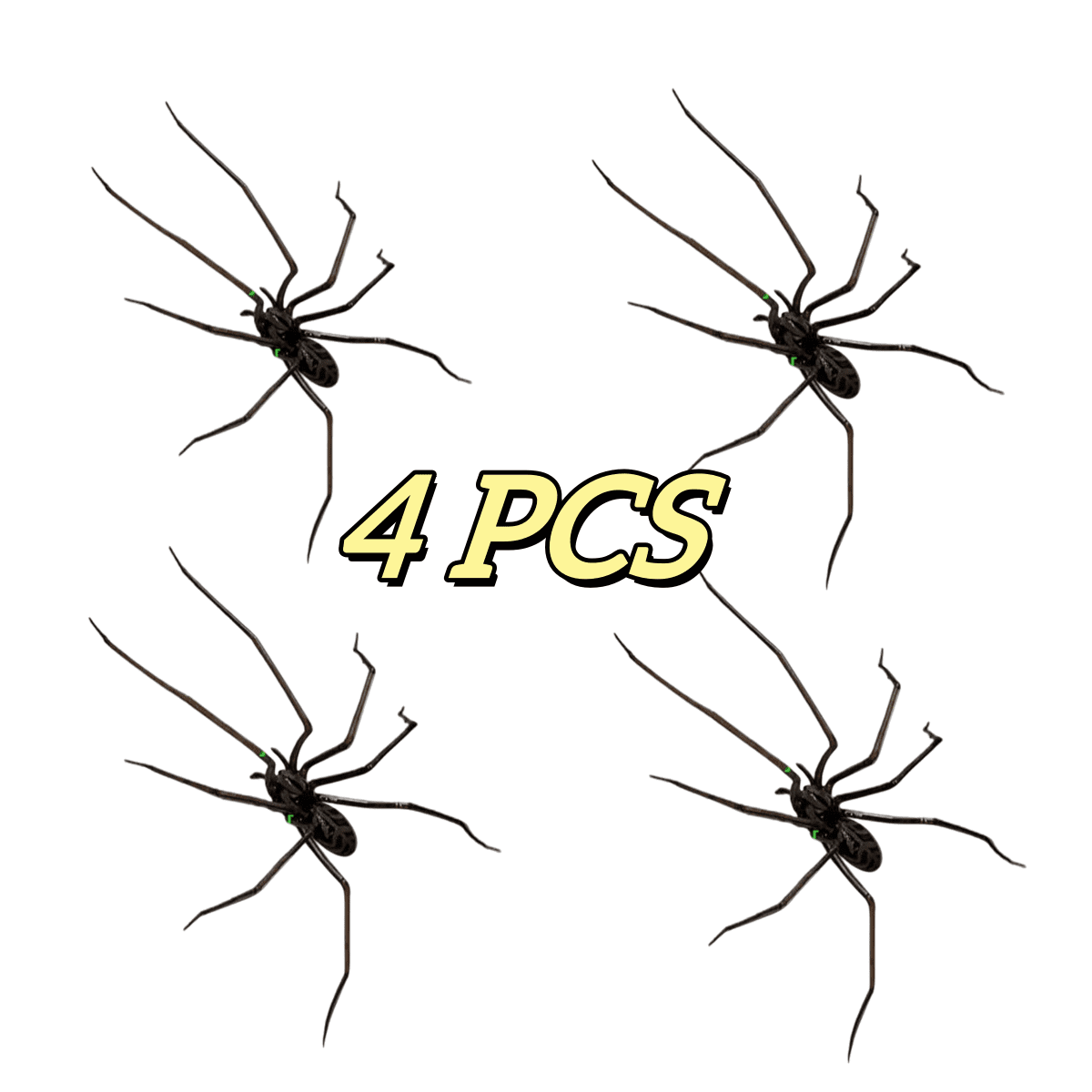 4PC 3.94 Inch Spider Refrigerator Sticker,Realistic Spider Magnet ...