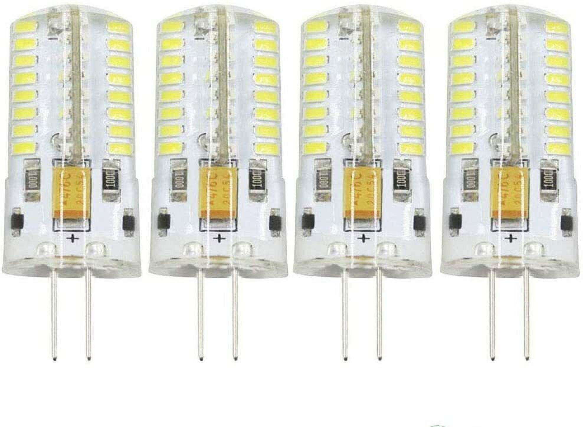 4PC 4W G4 LED Bi Pin Bulb Dimmable AC/DC 12V Halogen Replacement Lights ...
