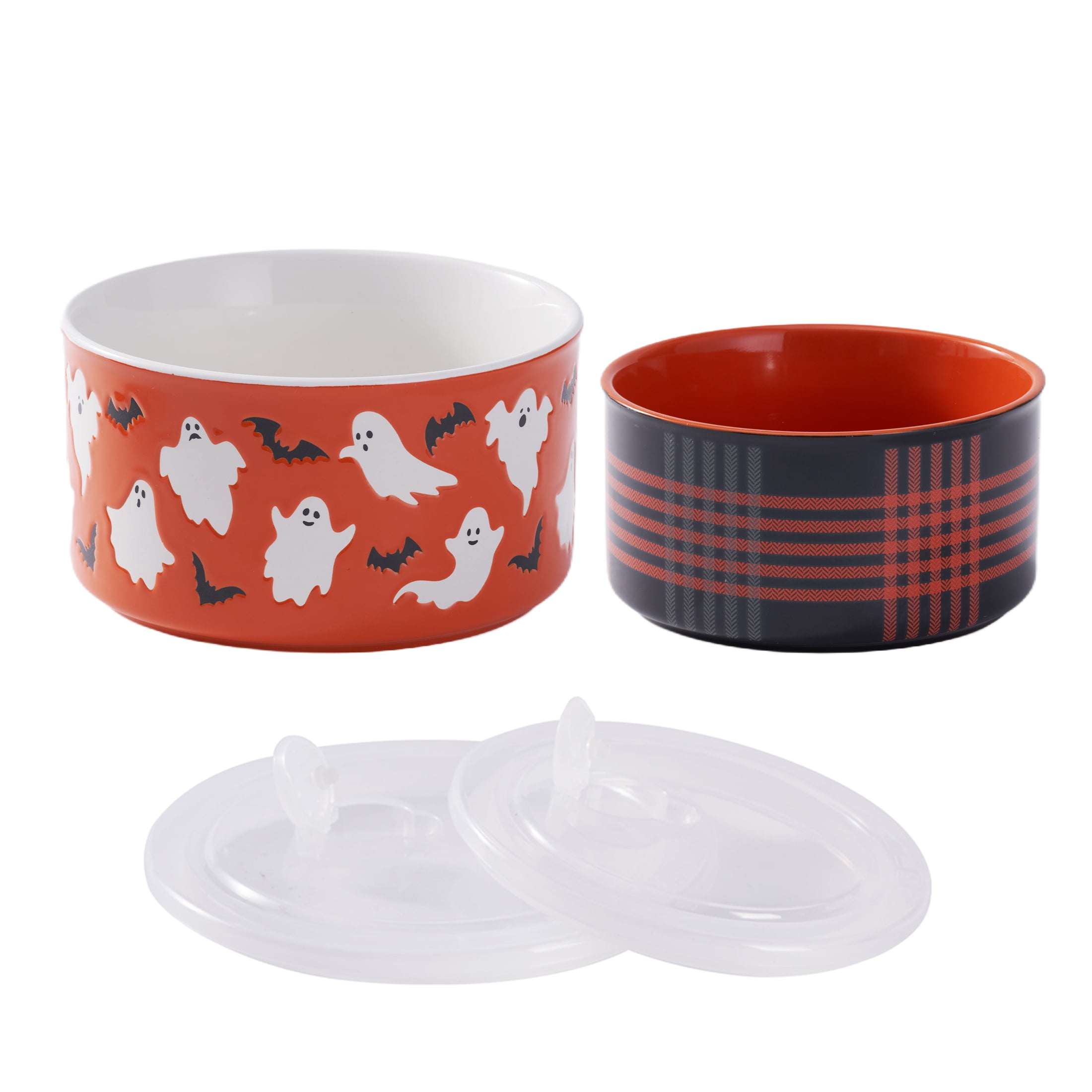 Way to Celebrate 4-Piece Glazed Stoneware Bake & Store Containers Set ...