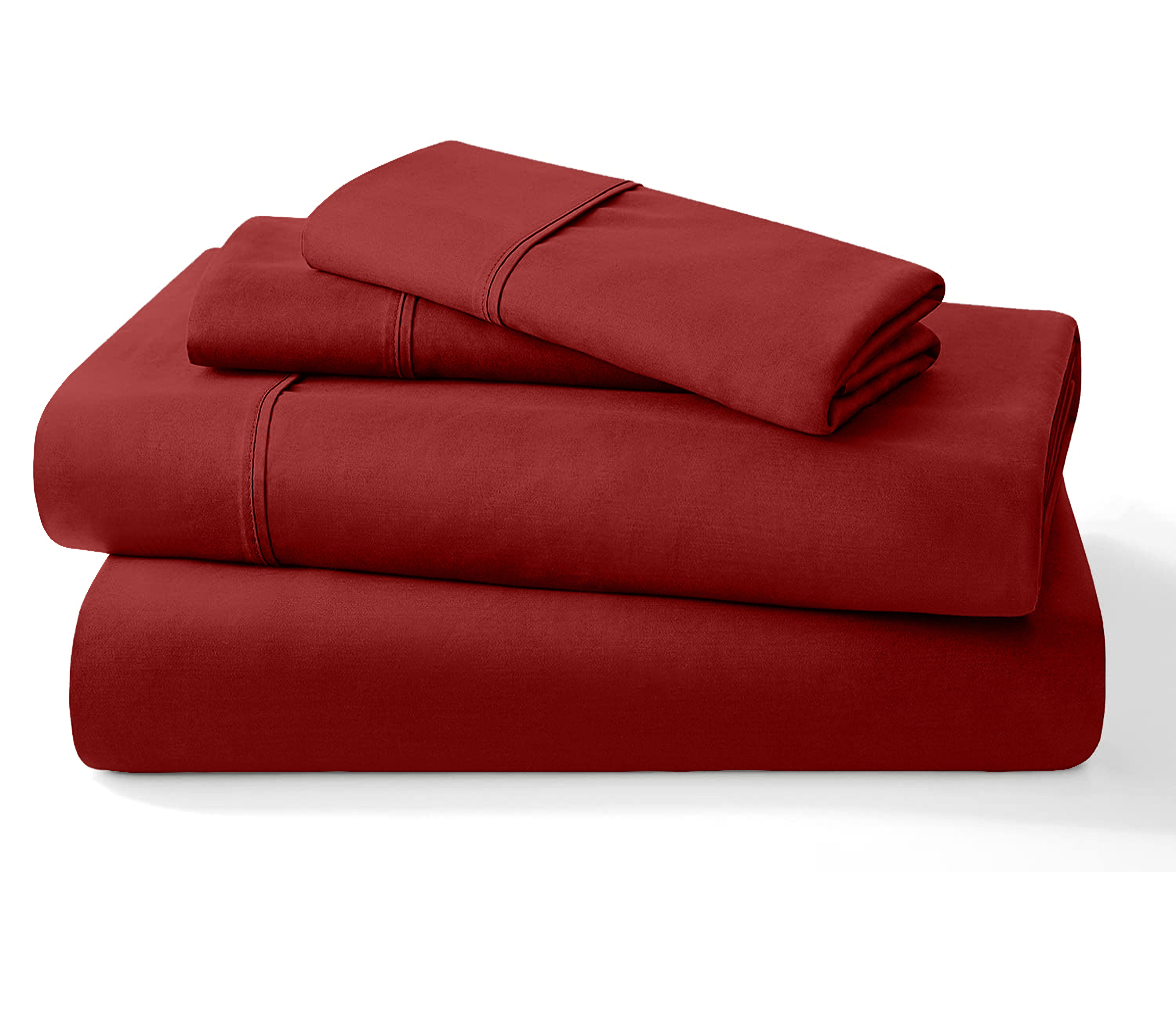 4PC Bedding Set, 100% Organic Cotton 600 Thread Count, 18" Deep Pocket ...