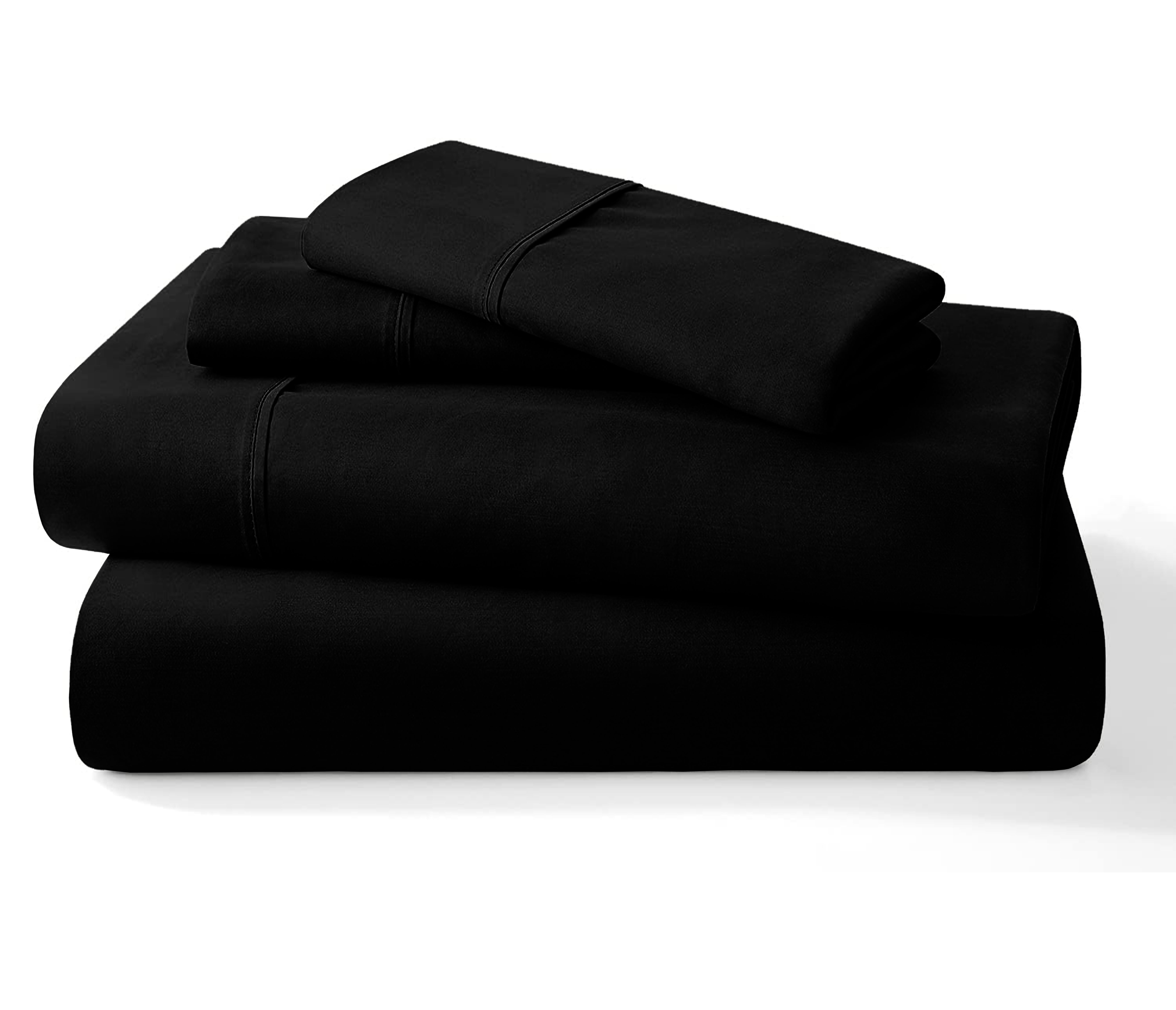 4PC Bedding Set, 100% Organic Cotton 600 Thread Count, 24" Deep Pocket ...