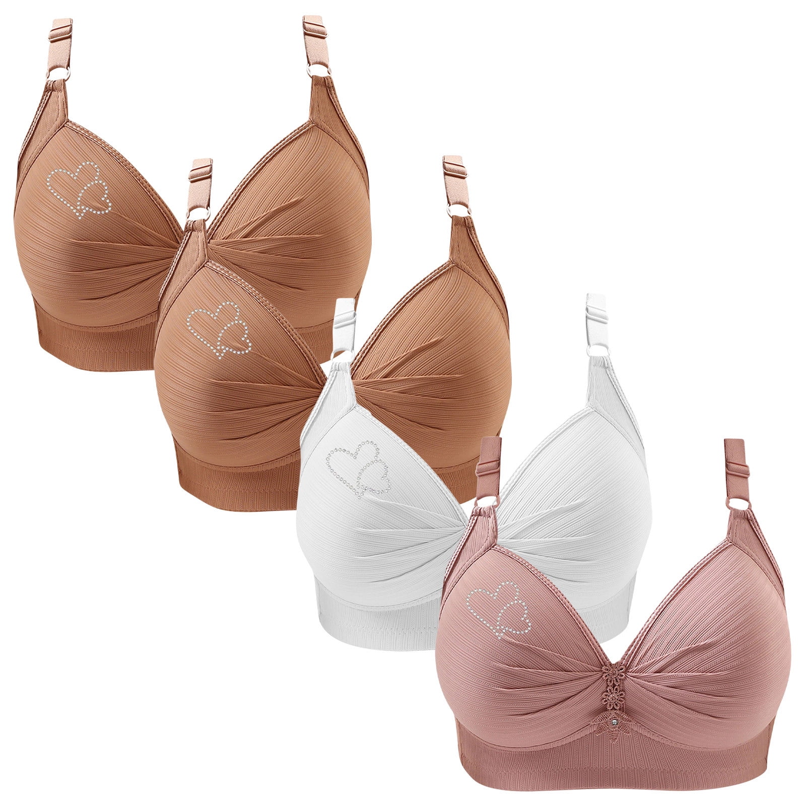 4PC Bras for Women Daily Women Blouses Elegant Casual Petite Long Dress ...