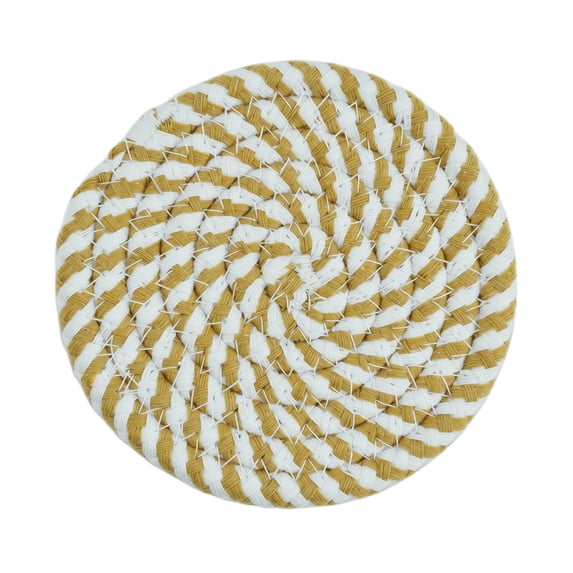 4PC Camel Minibee Heat Resistant Cotton Rope Placemat 4.33 Inch for ...