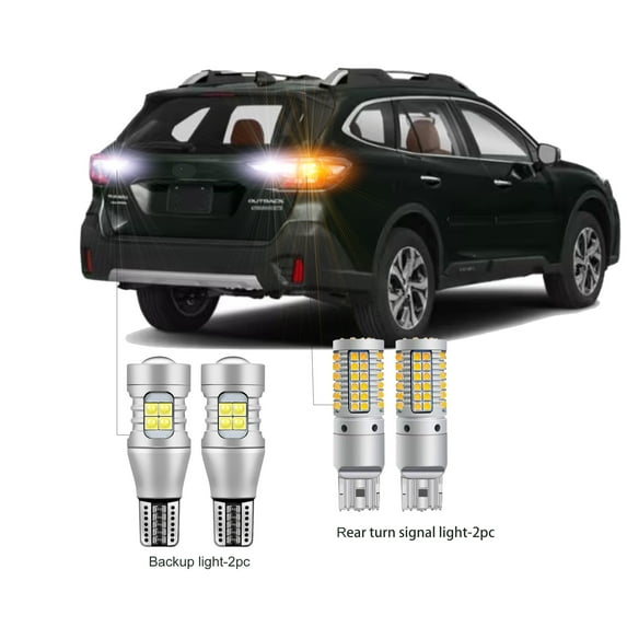 4PC Car LED Bulbs For Subaru Outback 2015-2025 LED Car Rear Turn Signal ...