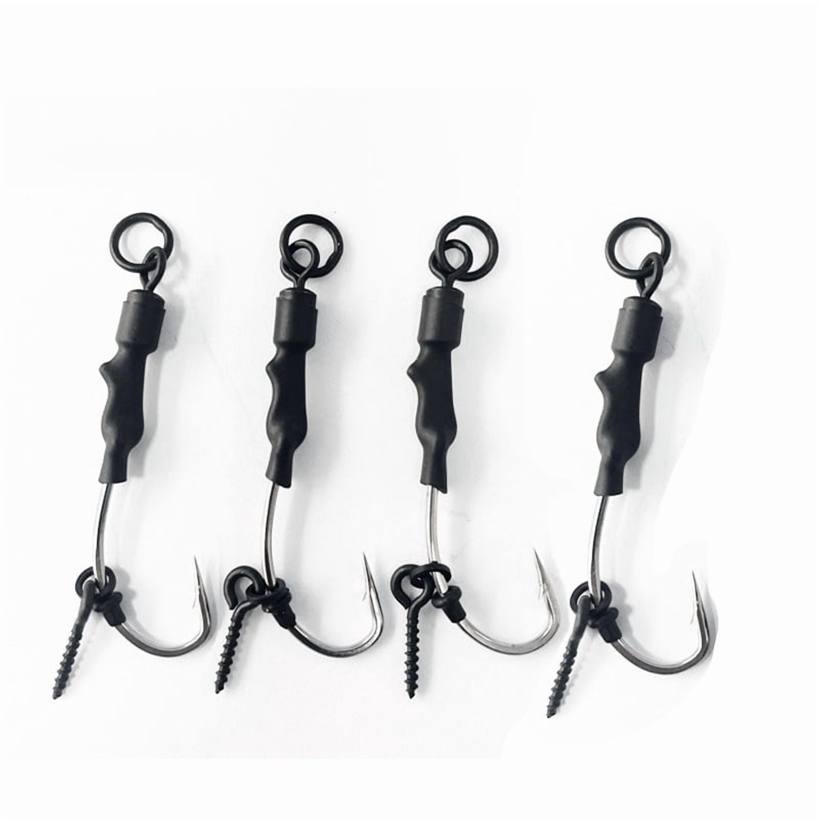 4PC Carp Fishing Rig Roni Rig Carp Hook Anti-Reverse Bottom Rig Fei De ...