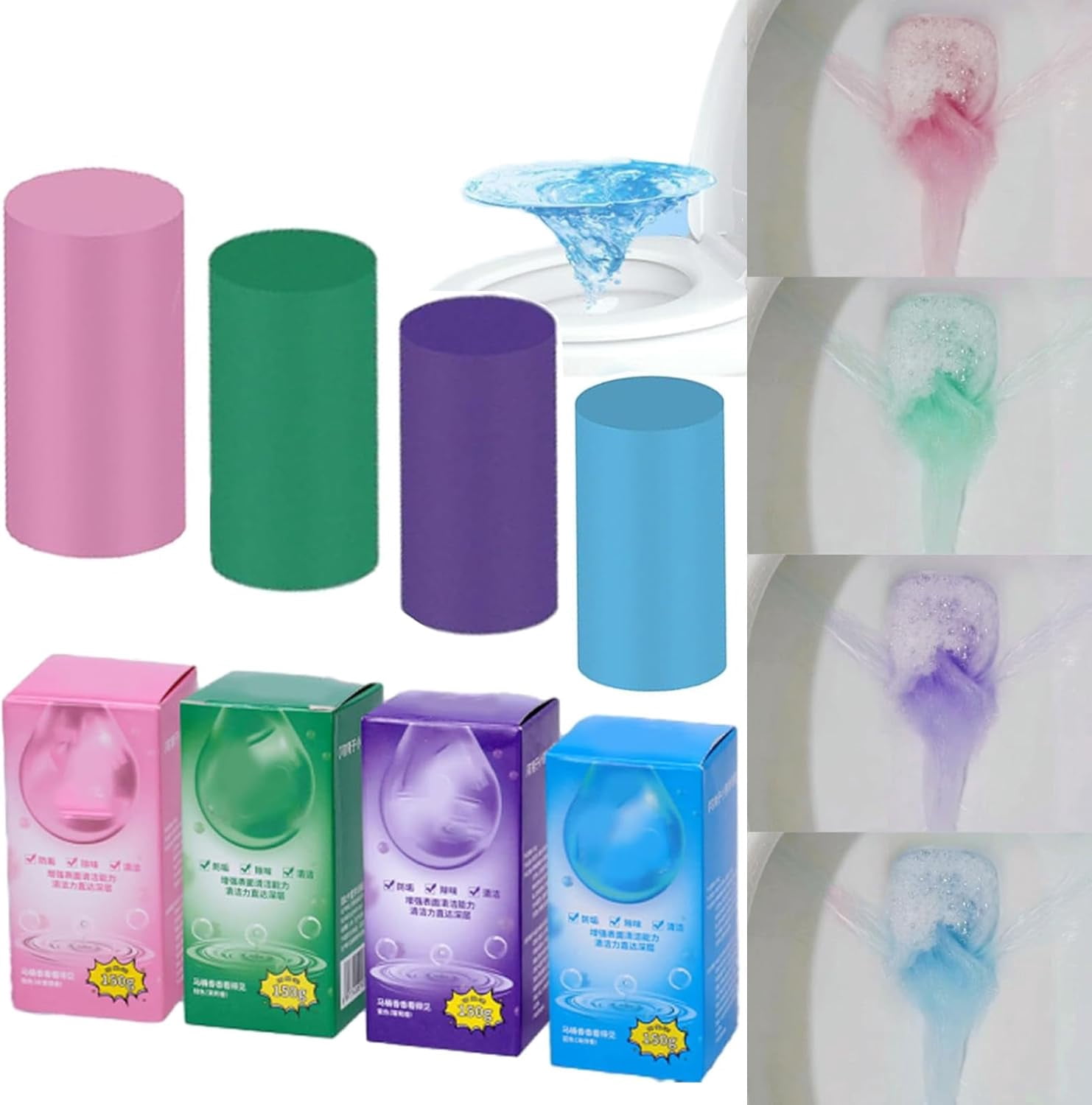 4PC Concentrated Descaling Toilet Cleaning Stick, New Upgraded ...