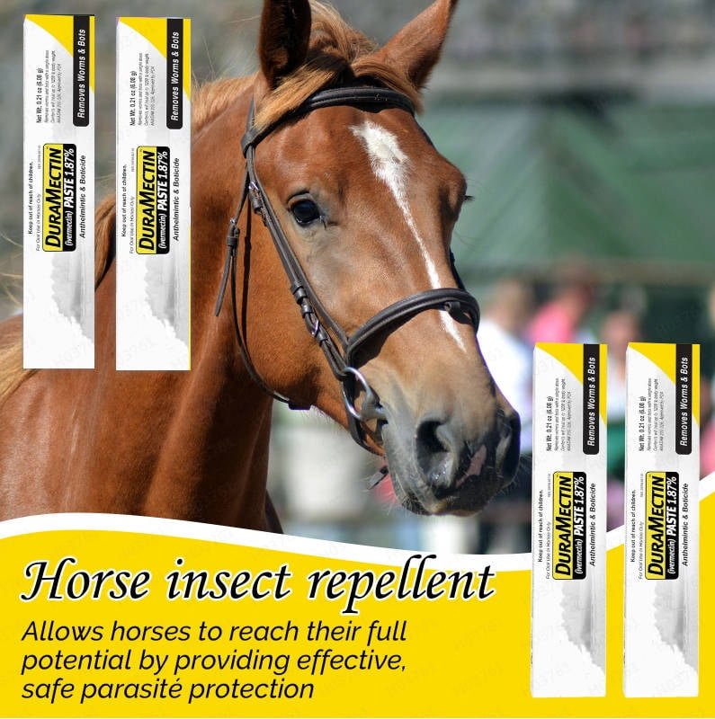 4PC Dura-mectin Paste Horse Dewormer, Iver-mectin Horse Paste, Horse ...