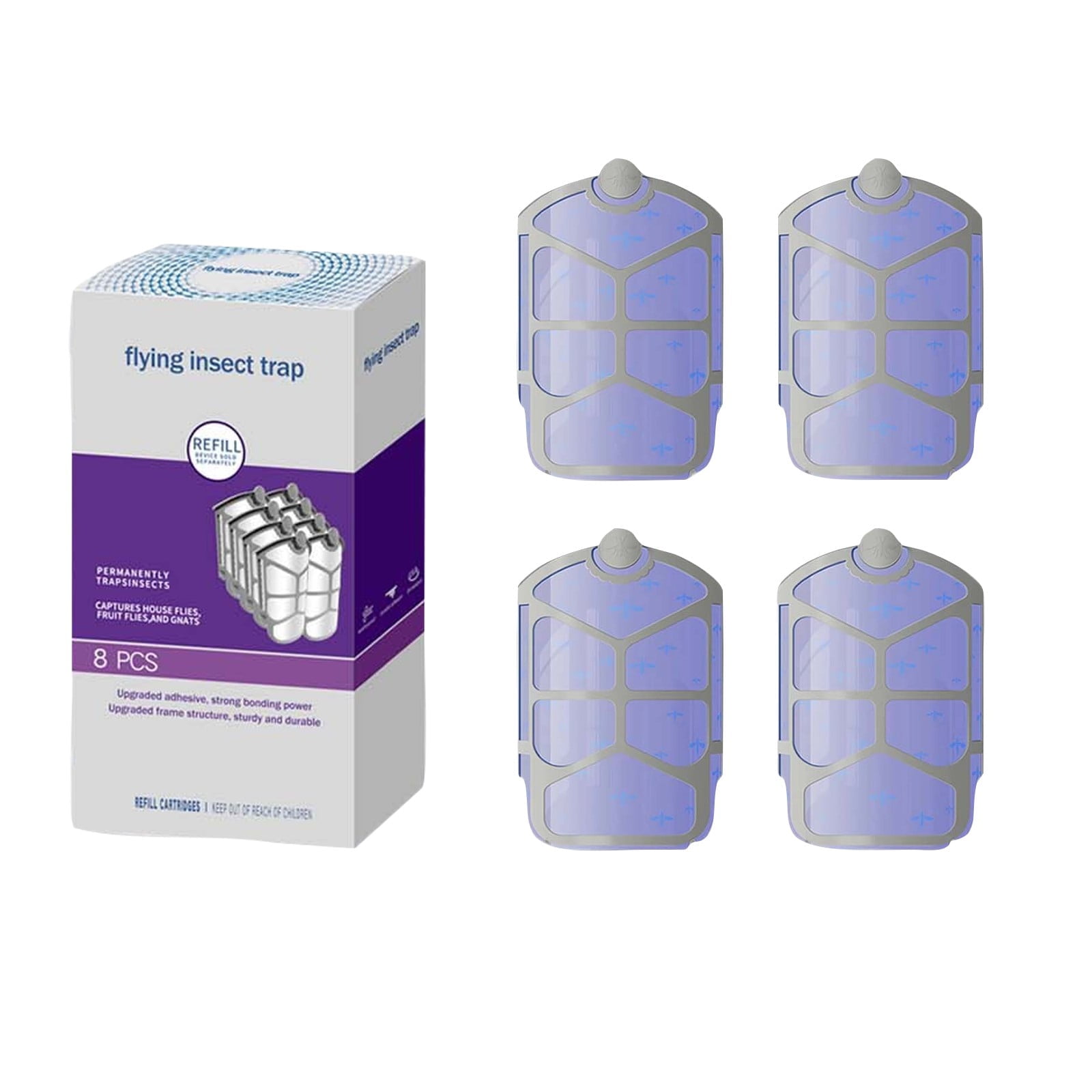 4PC Flying Insect Trap Refill kit Compatible with Flying Insect Trap ...