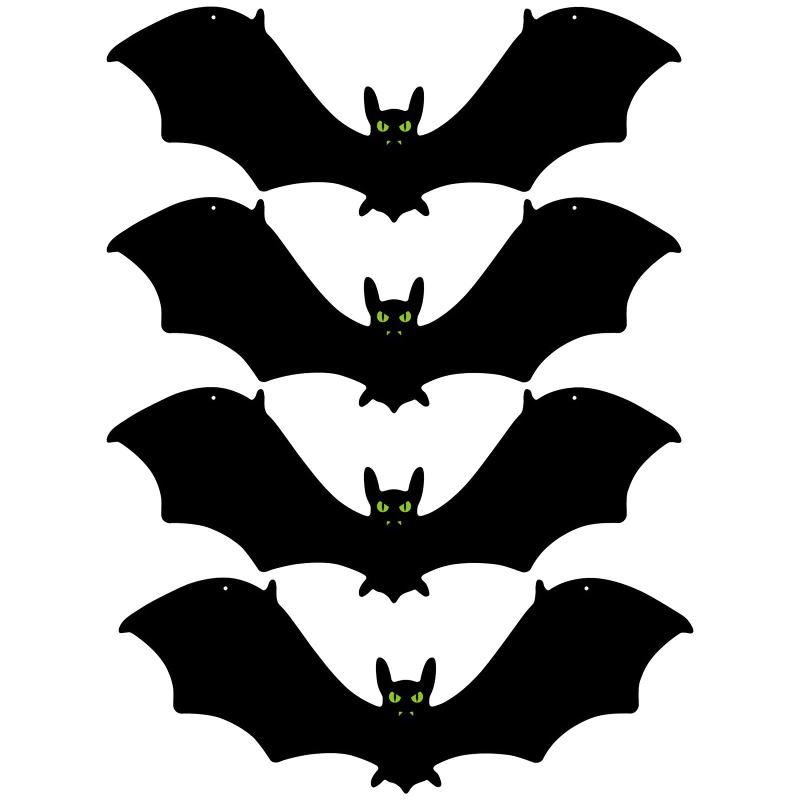 4PC Halloween Bats Decoration,Hallween Decorations Bats Wall Decor ...
