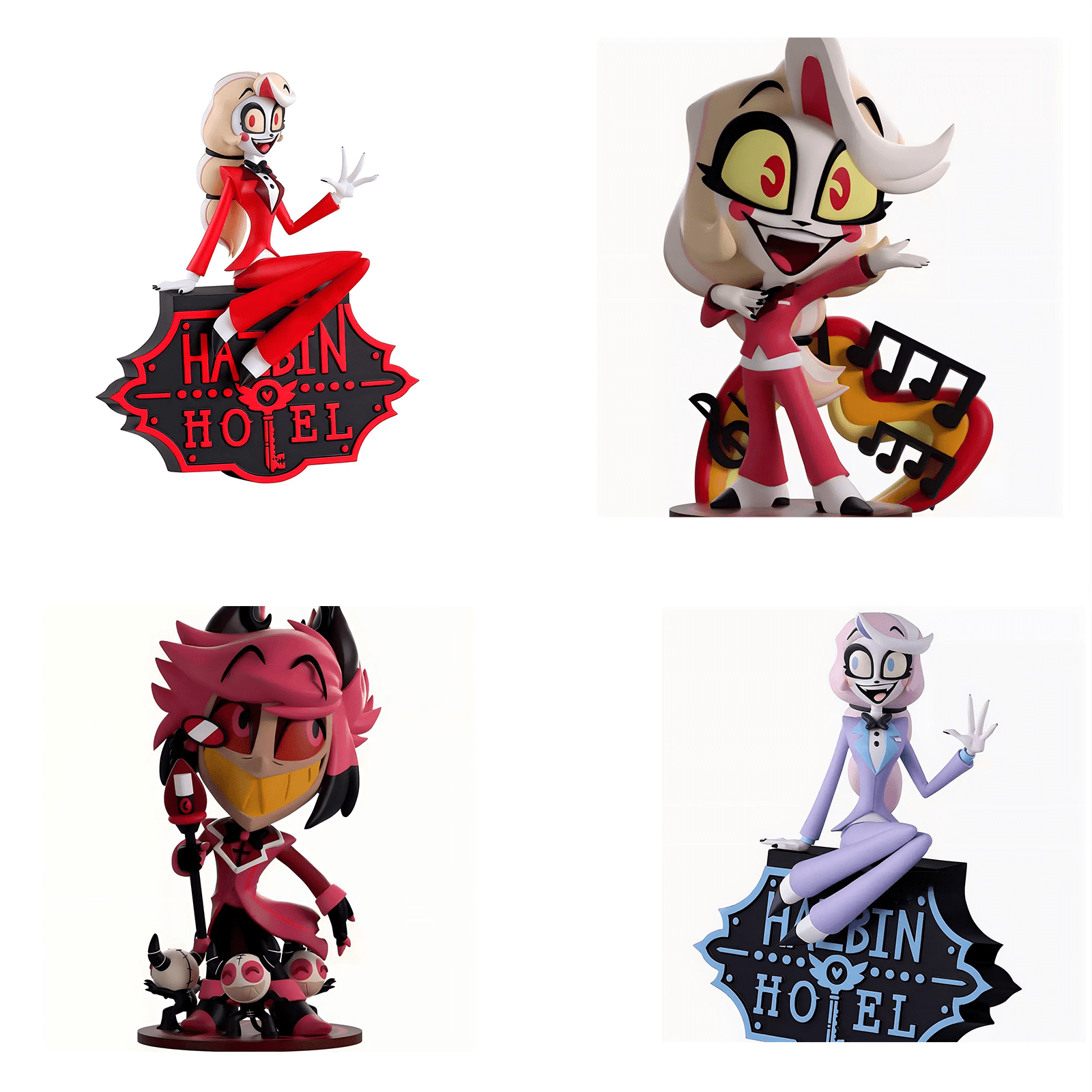 4PC Hazbin Hotel Mini Figure Hazbin Hotel Figurine 7.87 In Cute Cartoon ...