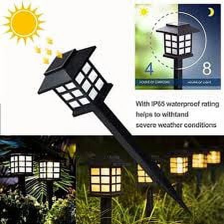 4PC House Shape Solar Light for Outdoor, Garden, Pathway, Lawn , Patio ...
