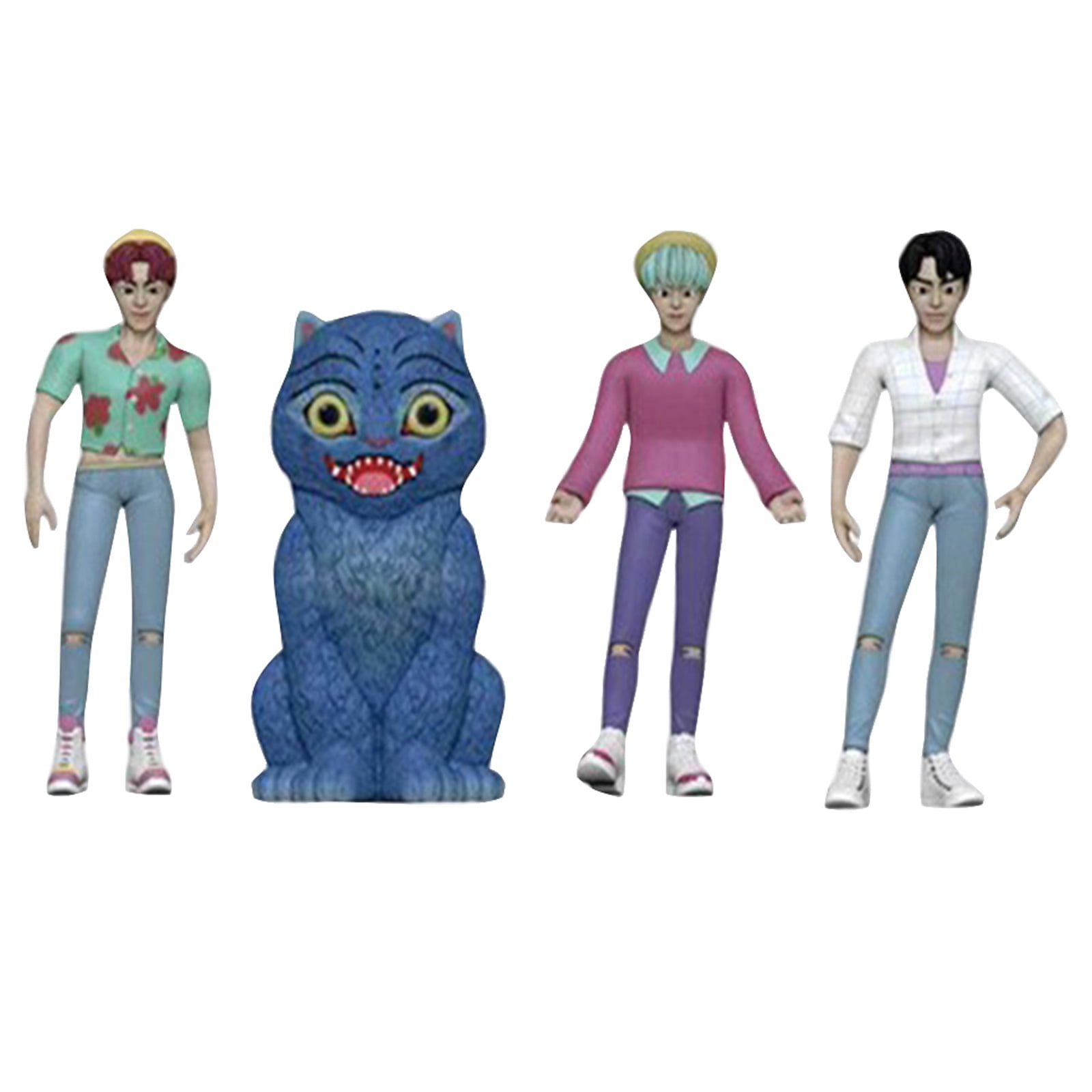 4PC Kpop Demon Hunters Original Mini Figure/limited Edition 3.94 ...