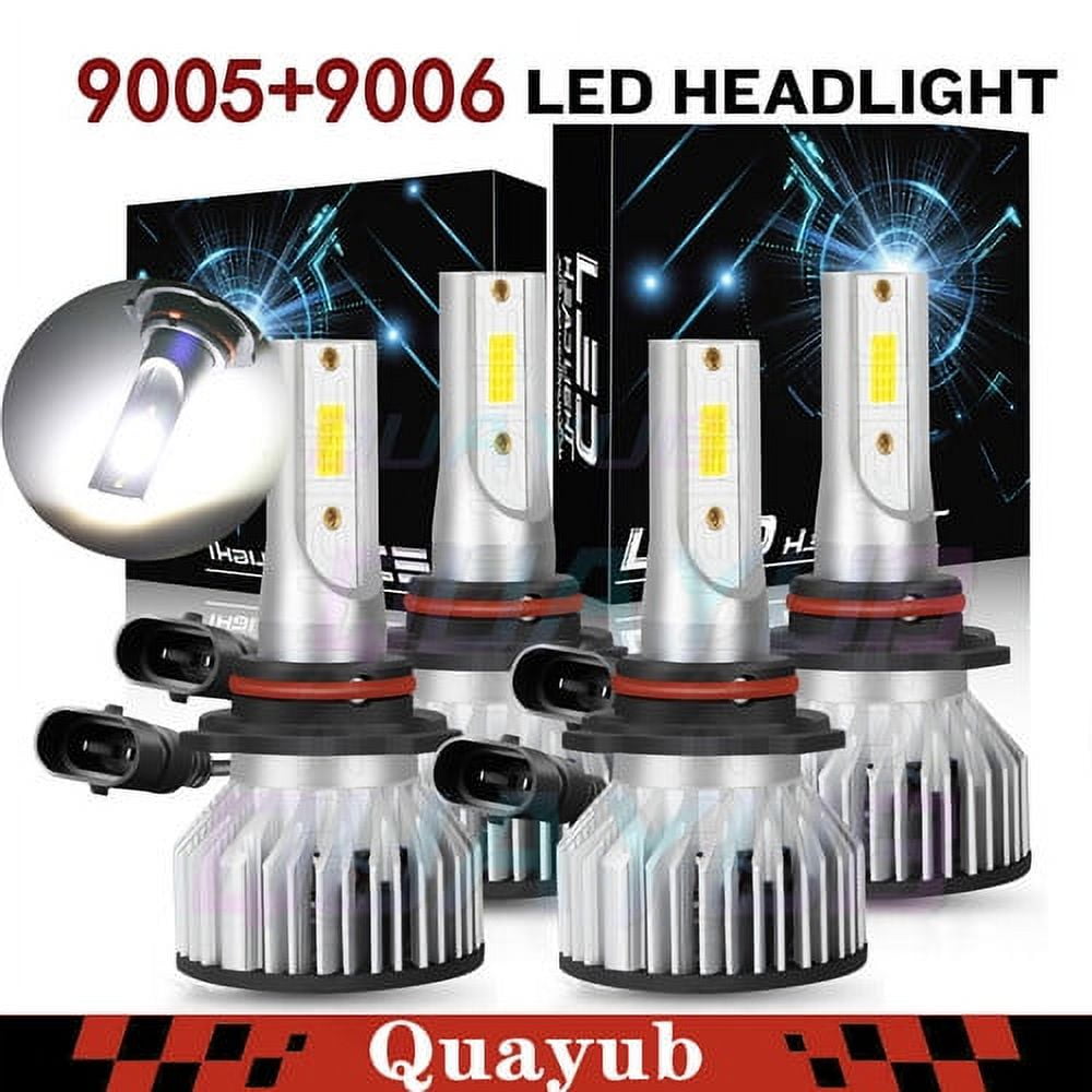 4PC LED Headlight Bulbs High & Low Beam Combo Kit 6000K For Chevy ...