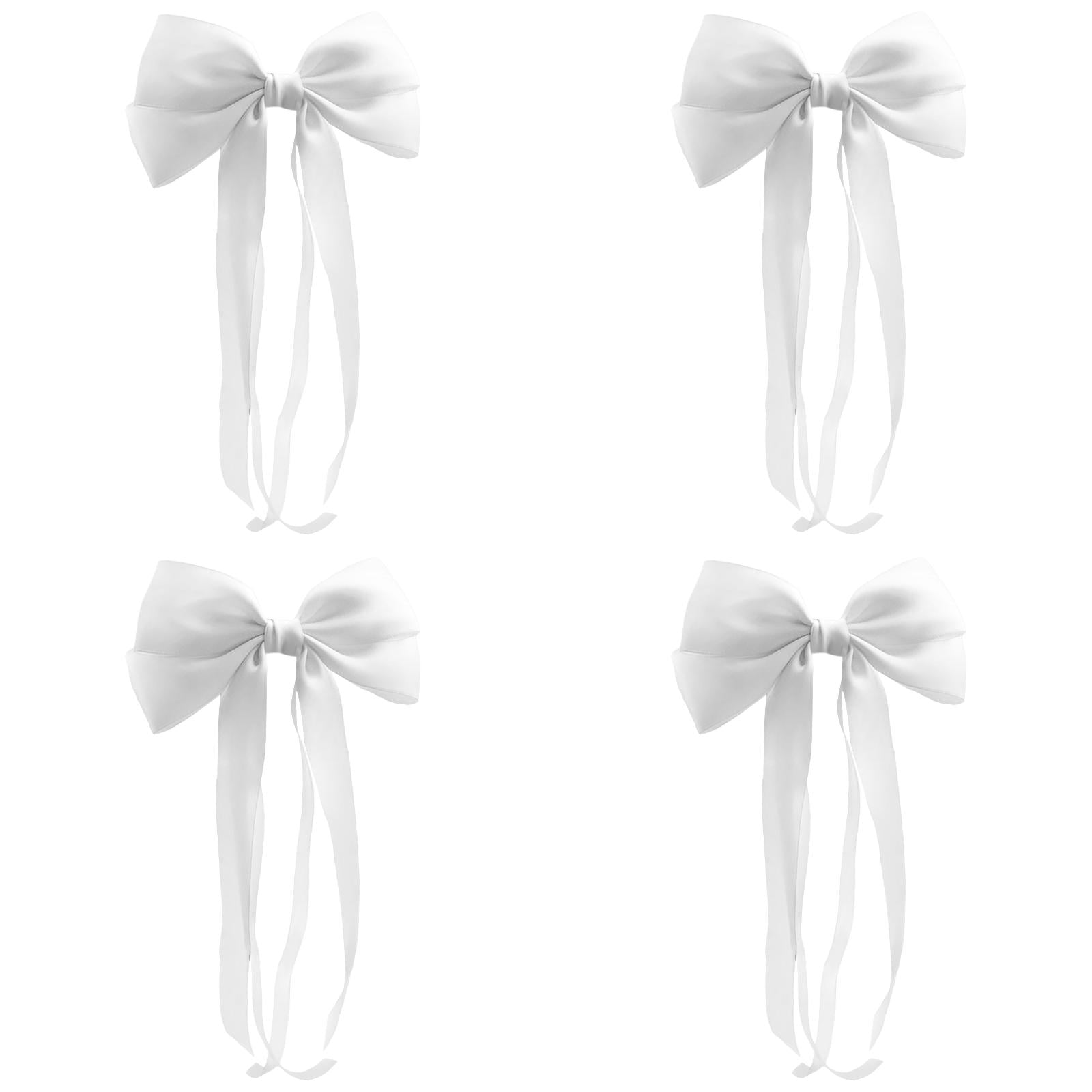 4PC Large Christmas Tree Bow, 11.81*5.12in Christmas Tree Topper Bows ...