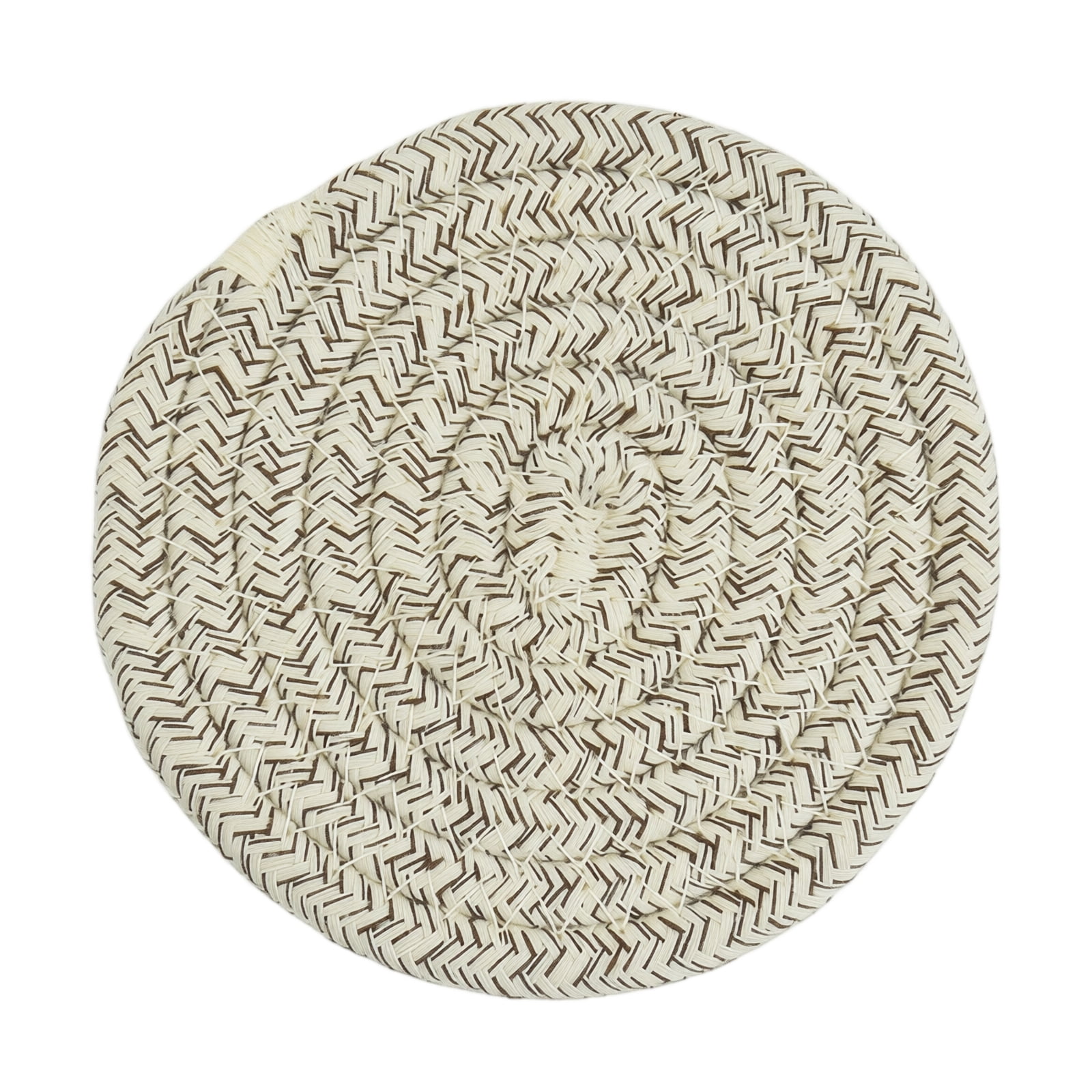 4PC Light Brown Minibee Heat Resistant Cotton Rope Placemat 4.33 Inch ...