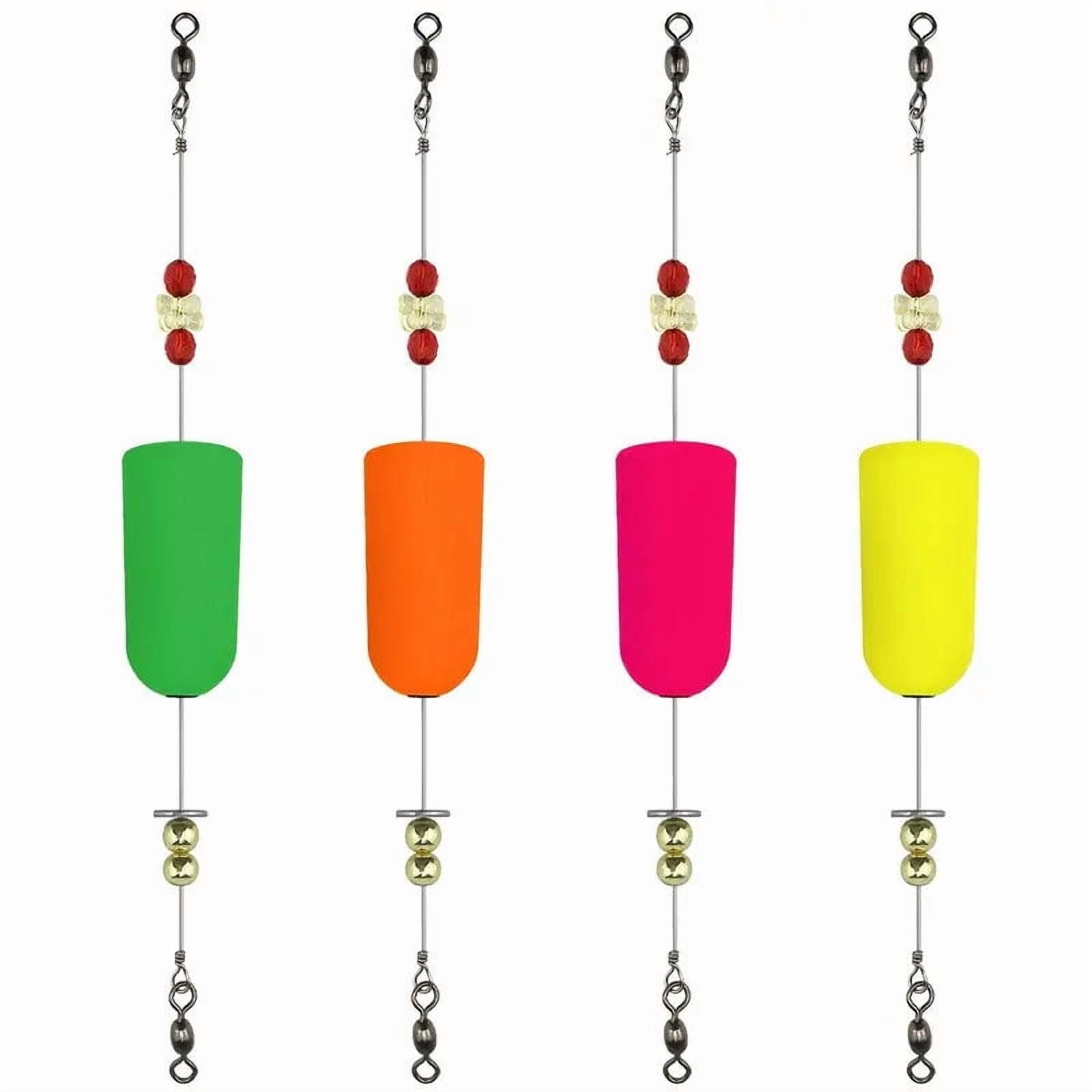4PC Marker Buoys Foam Fishing Float Set with Steel Wire Copper Beads ...
