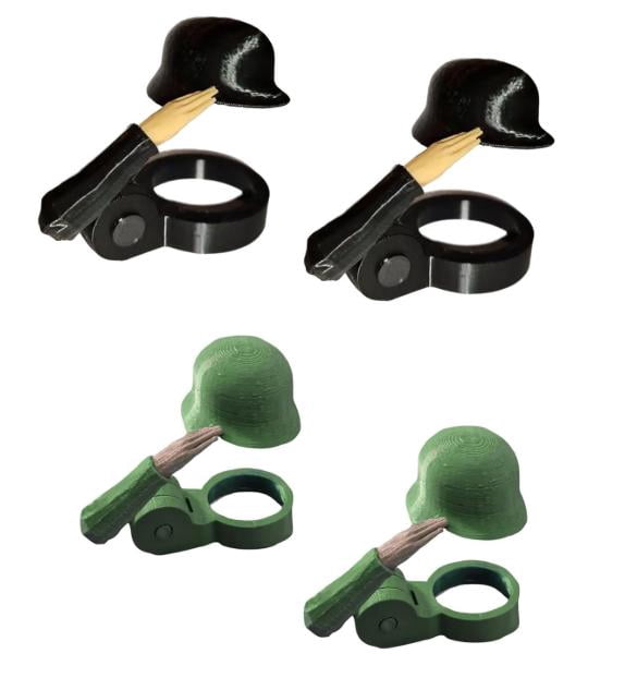 4PC Military Salute Hand Bottle Opener, Funny Helmet Beer Opener That ...