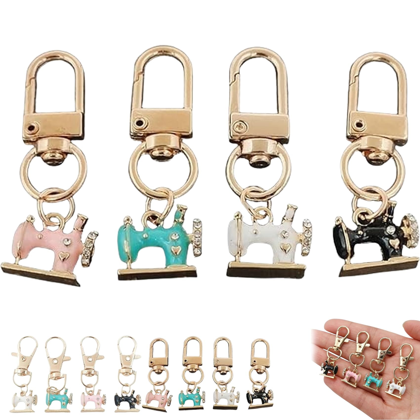4PC Mini Sewing Machine Keychains – A Stitch of Memory & Meaning ...