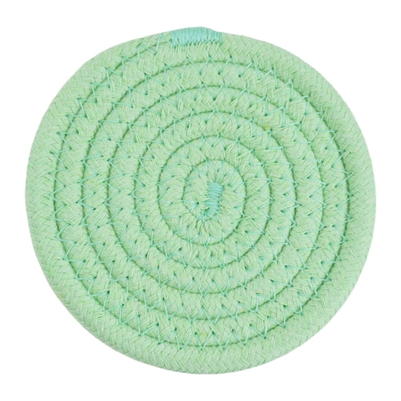 4PC Mint Green Minibee Heat Resistant Cotton Rope Placemat 7.09 Inch ...