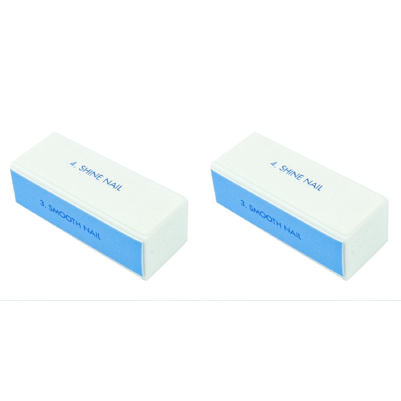4PC Nail Art Care Buffer Buffing Sanding Block Files Grit Acrylic Tool ...