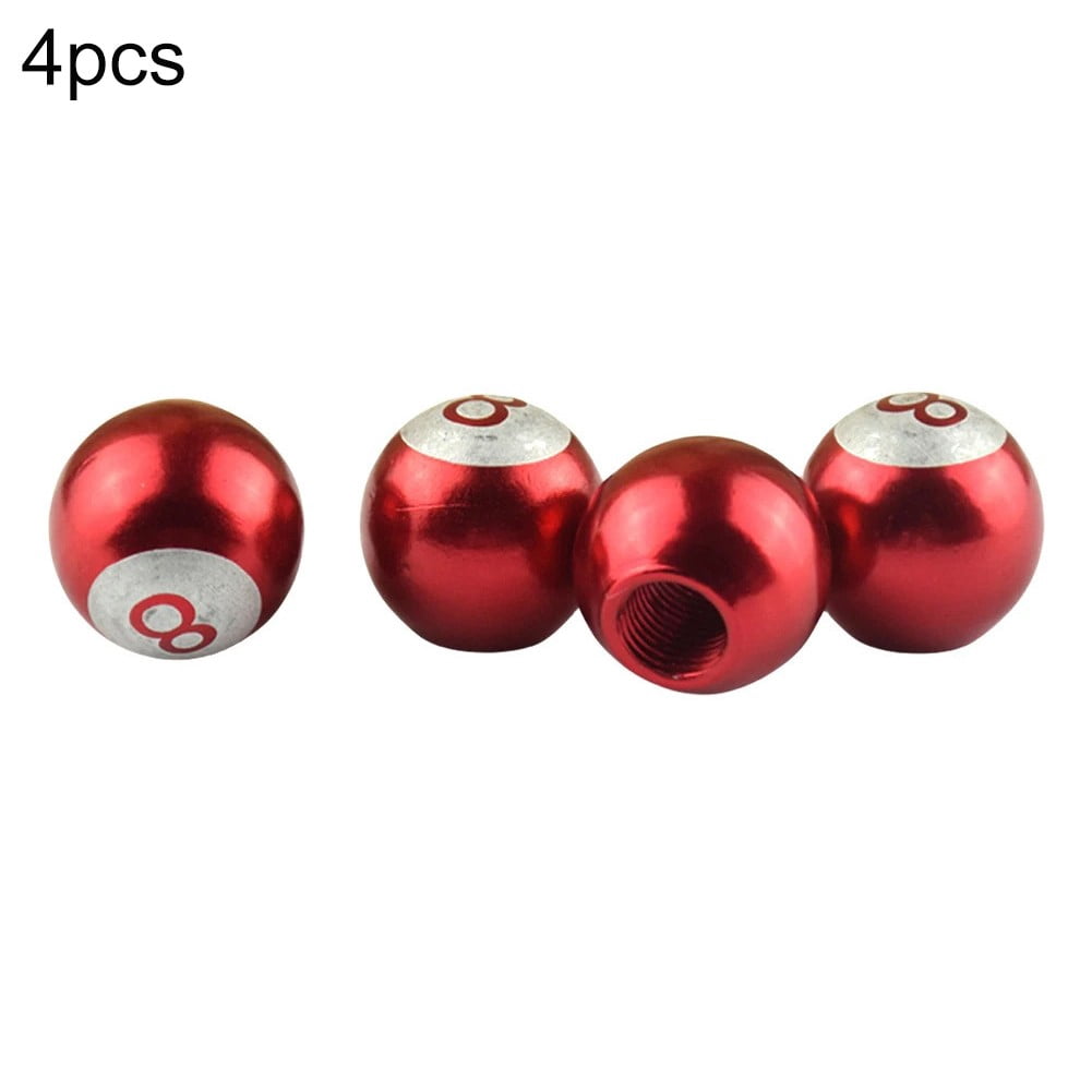 4PC Number 8 Round Ball Bike Motorcycle Wheel Tire Tyre Valve Cover ...