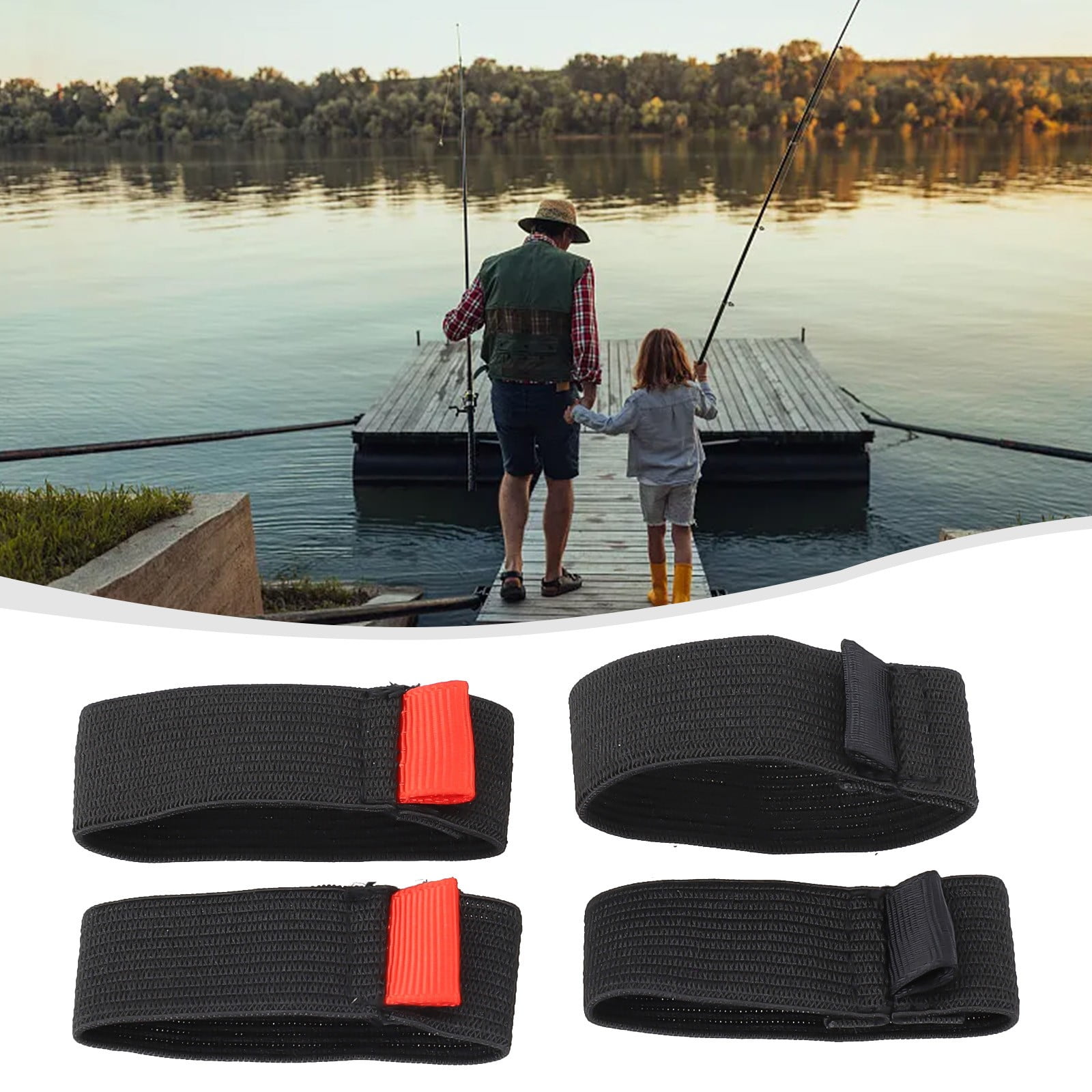 4PC/Pack Elastic Fishing Spool Belt Reel Protection Belt Band Wheel ...