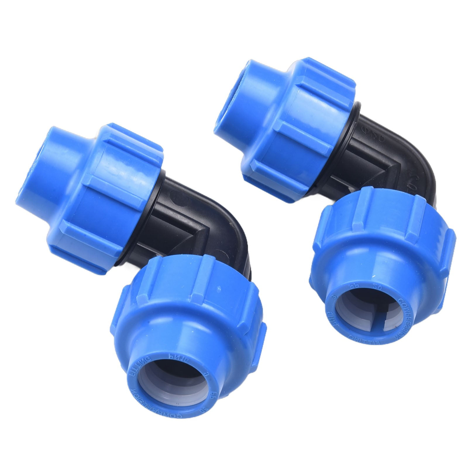 4PC Pe Pipe Quick-Connect Elbow Union Type Quick-Connect Fittings 20 ...