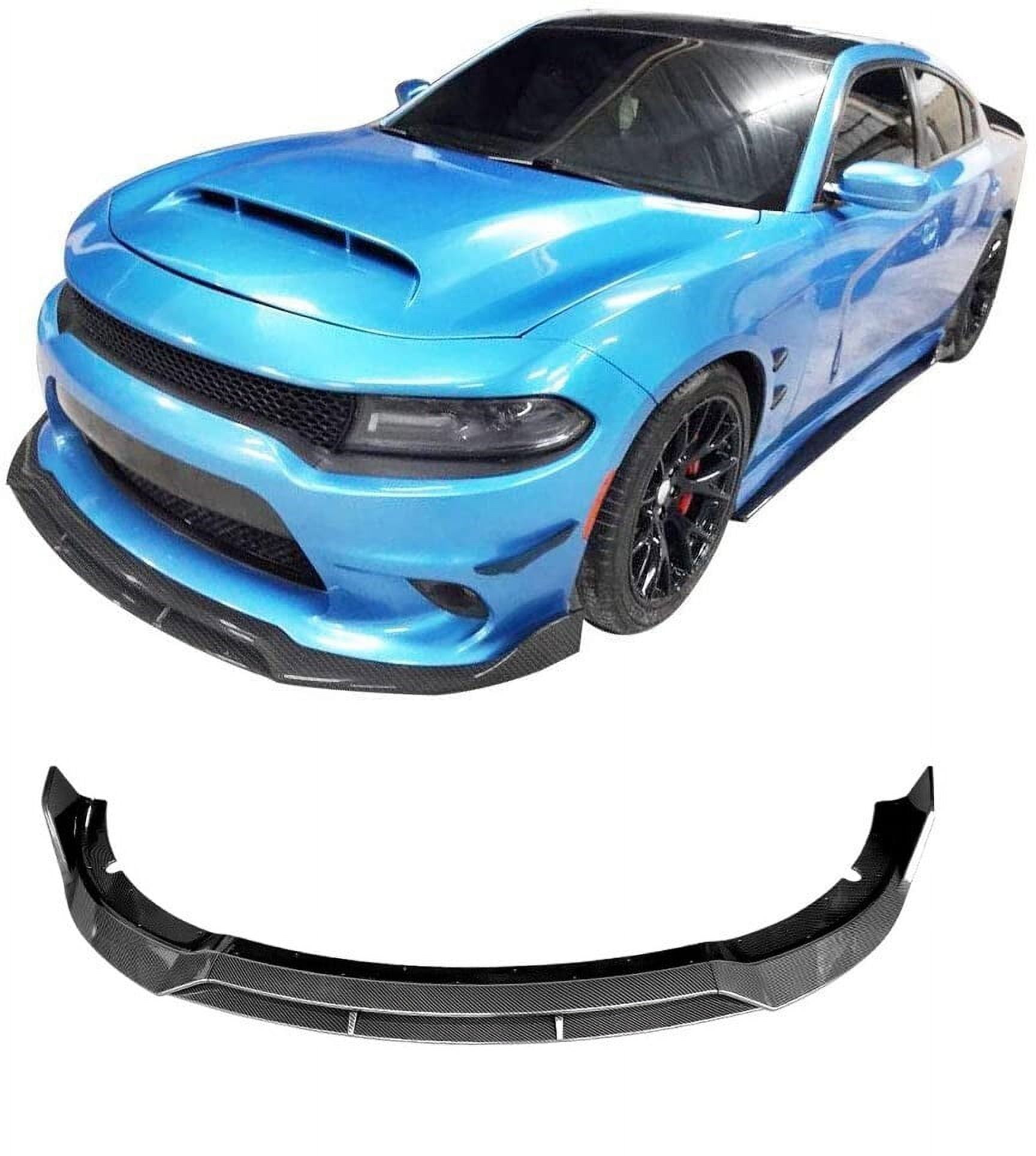 4PC Set Front Bumper Lip For 2015-2023 Dodge Charger SRT Style Bumper ...