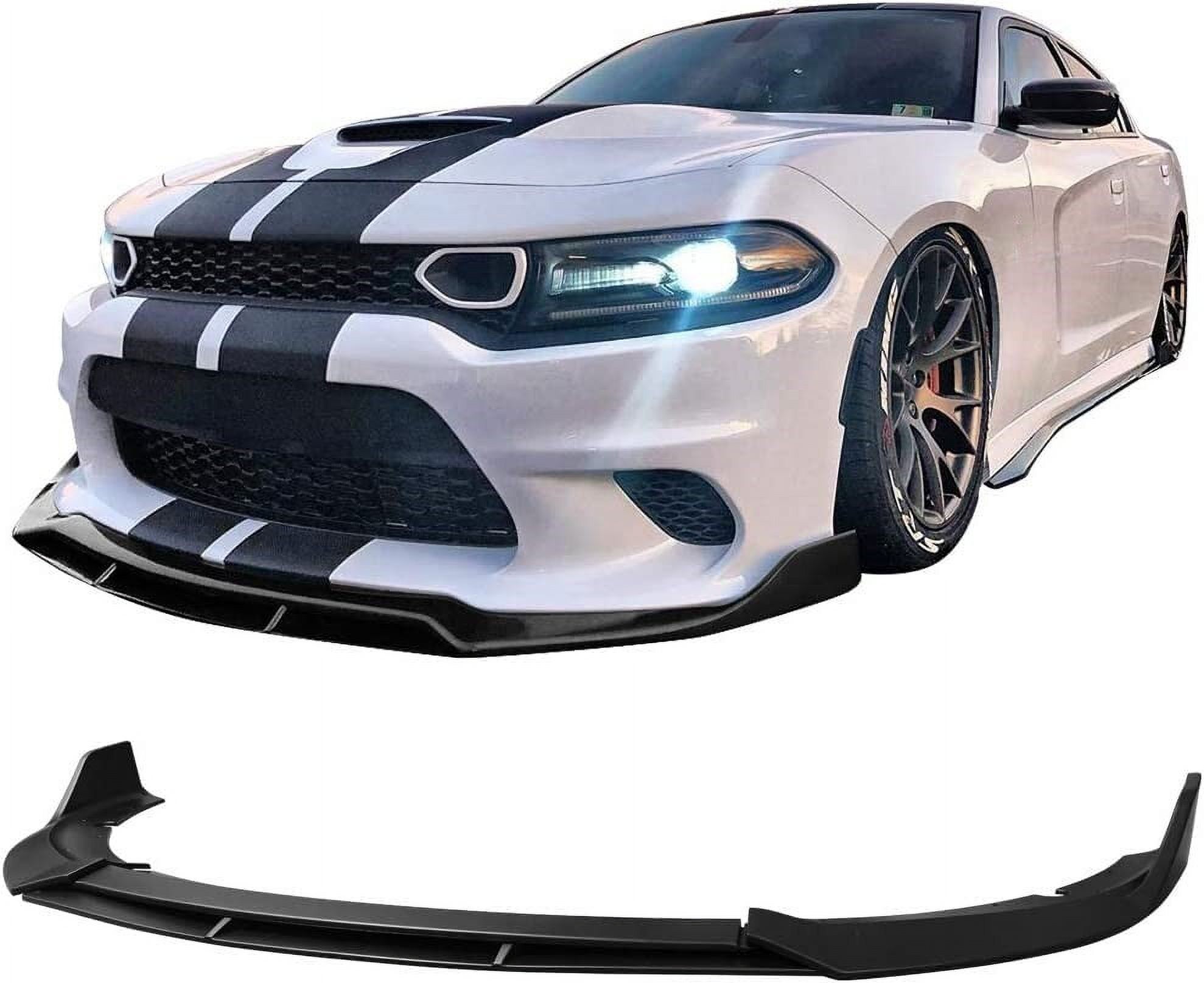 Vicrez V5R Style Front Bumper Lip vz102183 | Dodge Charger SRT 2015 ...