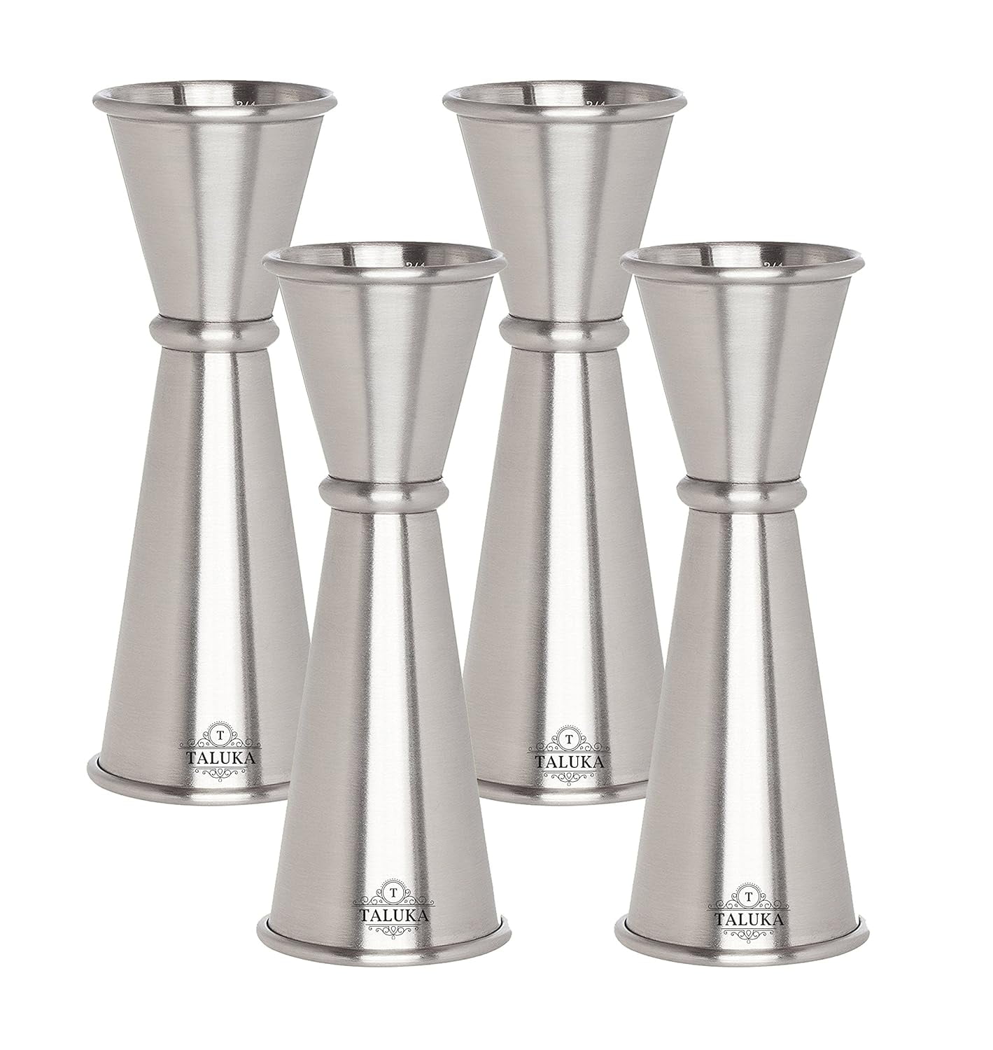 4PC Stainless Steel Double Side Peg Measure Cocktail Measuring Bar Tool ...