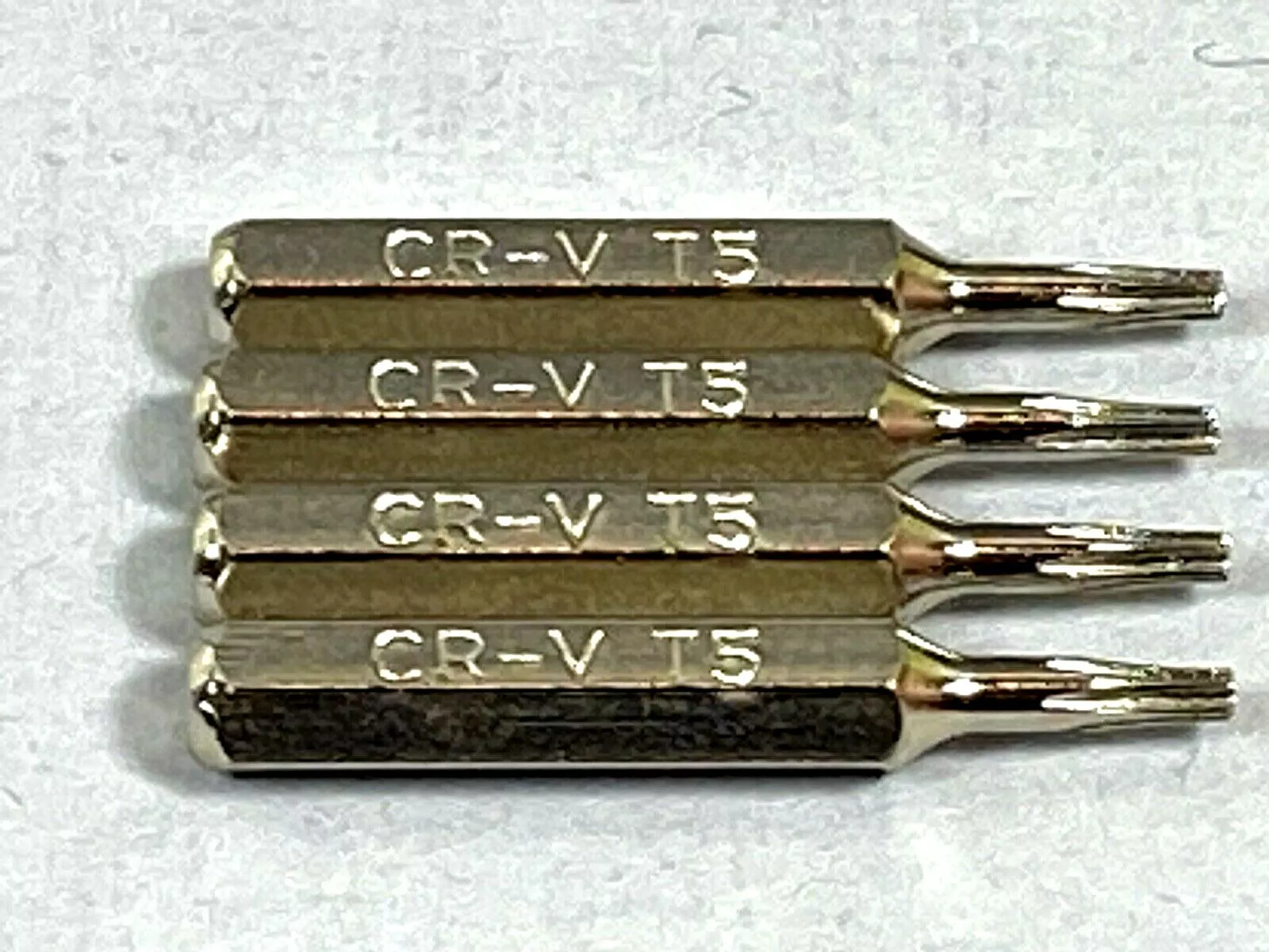 4PC T5 TR5 / T5H / TS5 Torx micro Security Bits 4mm Hex Screwdriver Bit ...