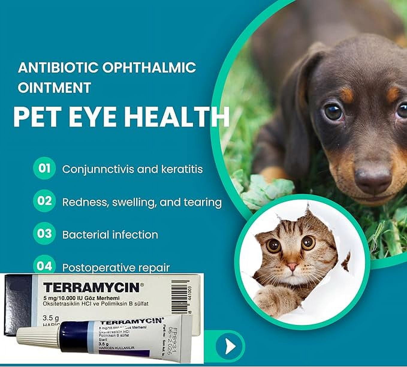 4PC Terramycin eye ointment,0.125oz - Walmart.com